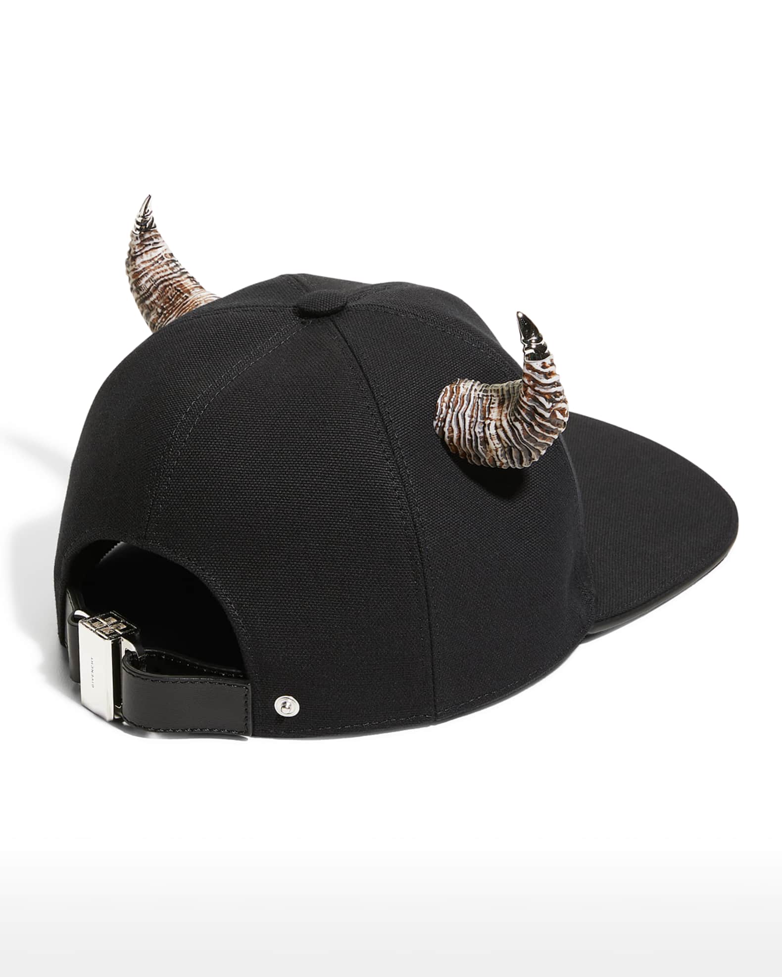 Givenchy Men's Flat Baseball Cap with Horns | Neiman Marcus