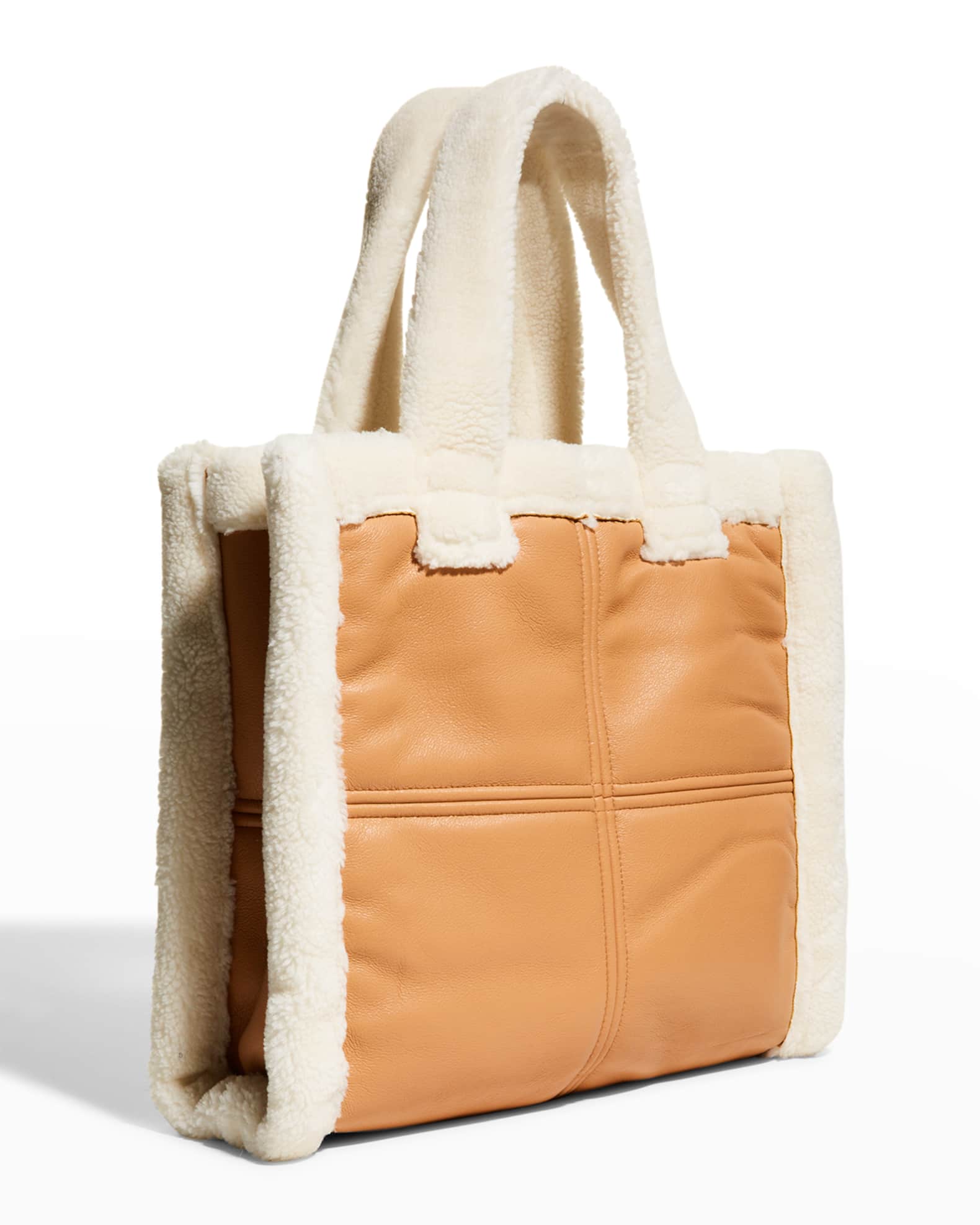 Stand Studio Lolita Faux Shearling Tote Bag | Neiman Marcus