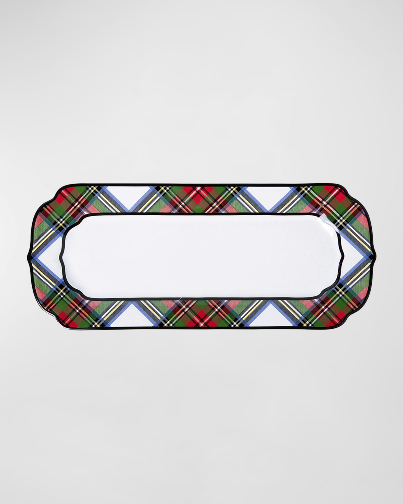 Juliska Stewart Tartan 15" Hostess Tray | Neiman Marcus