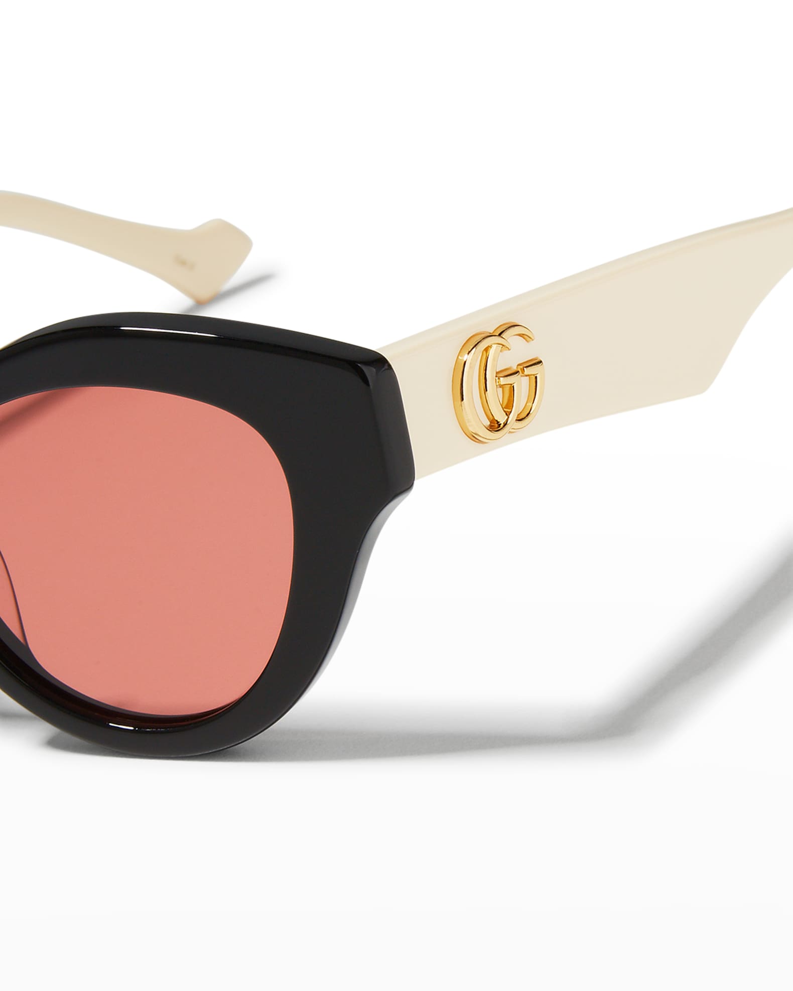 Gucci Interlocking G Acetate Cat-Eye Sunglasses | Neiman Marcus