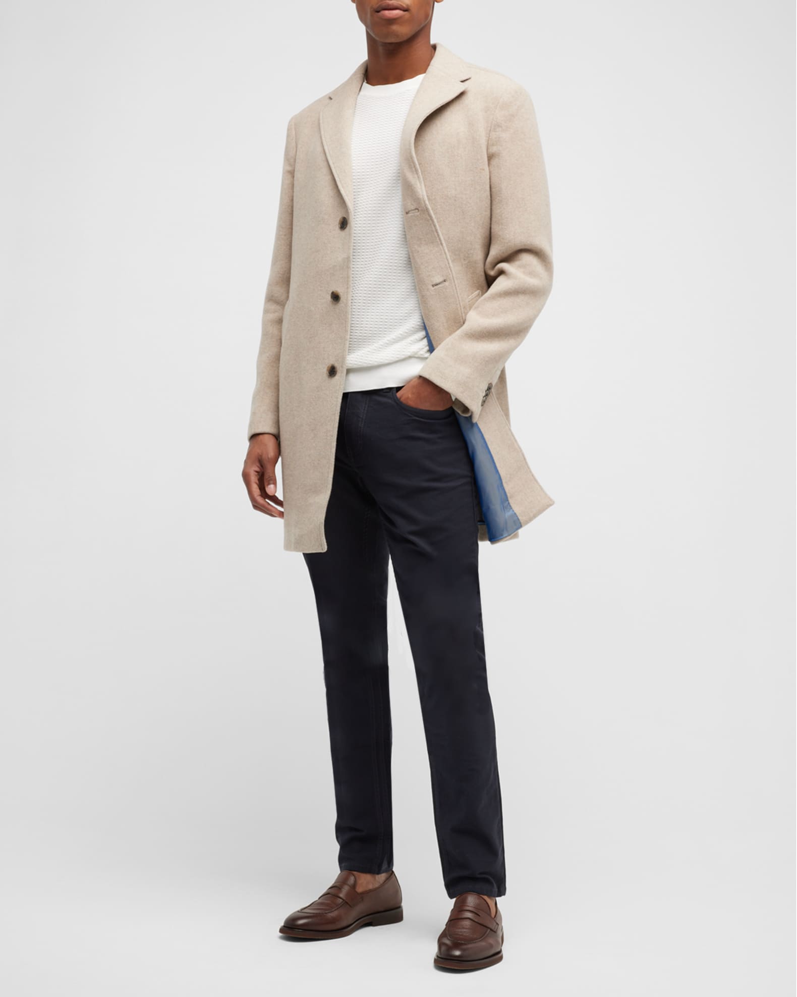 Rodd & Gunn Men's Lodestone Double-Face Car Coat | Neiman Marcus