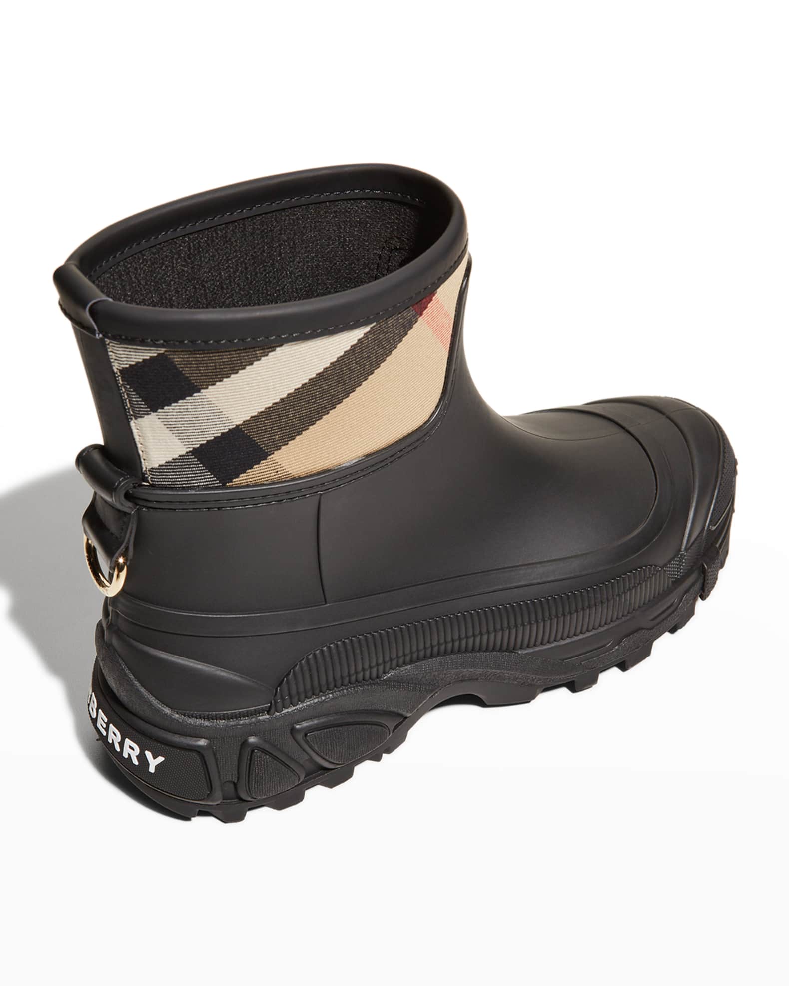 Burberry Ryan Vintage Check Rain Boots | Neiman Marcus