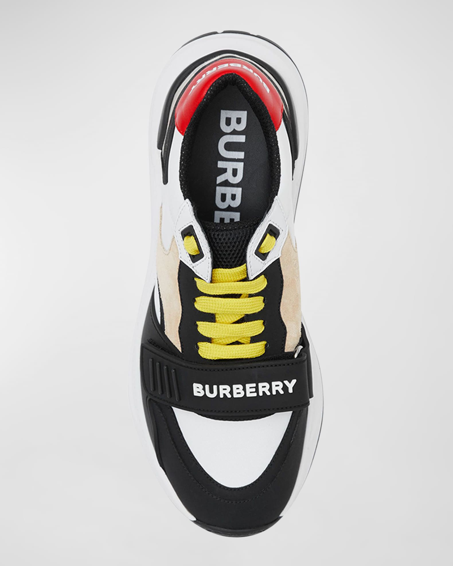Burberry Ramsey Colorblock Vintage Check Running Sneakers | Neiman Marcus