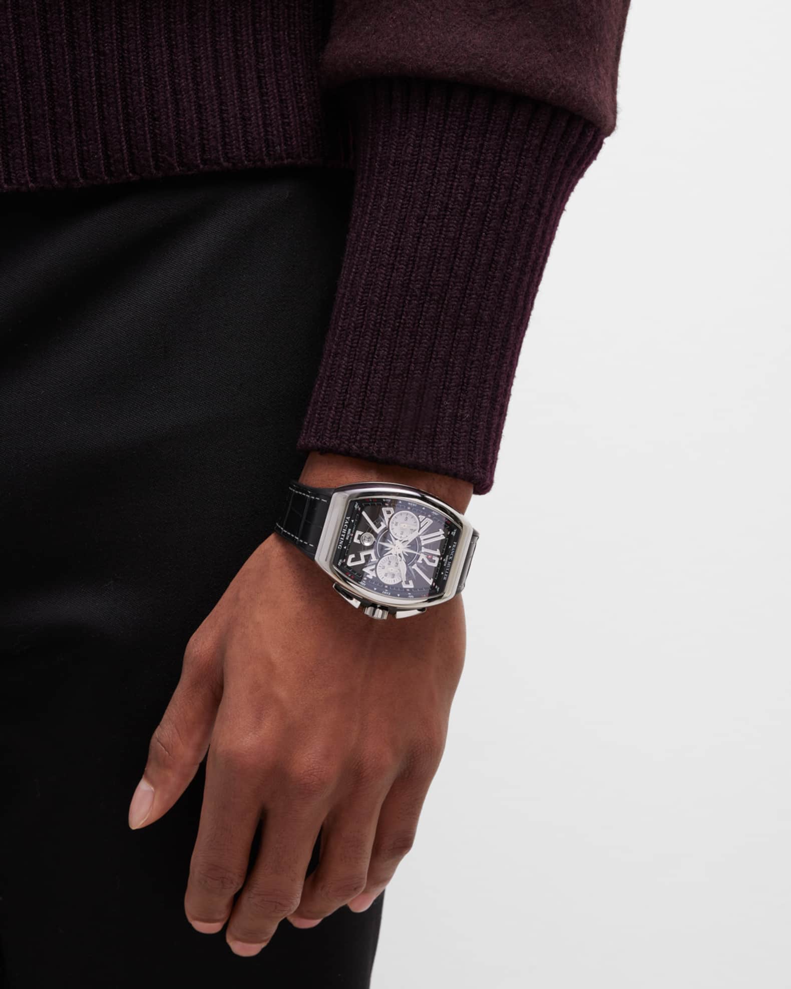 Franck Muller Men's Stainless Steel Vanguard Yacht Watch with Date ...