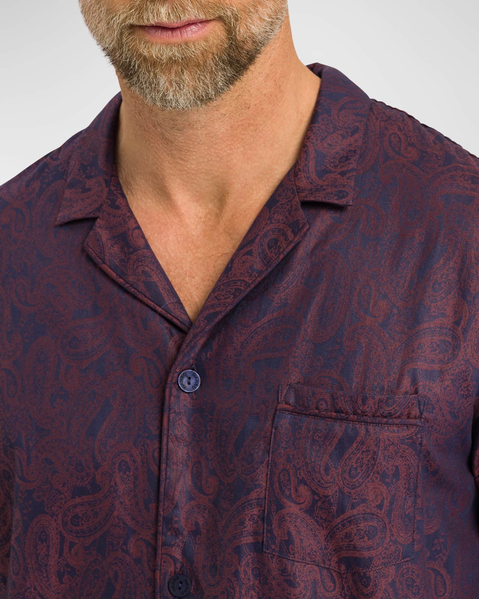 Hanro Men's Selection Woven Pajamas | Neiman Marcus
