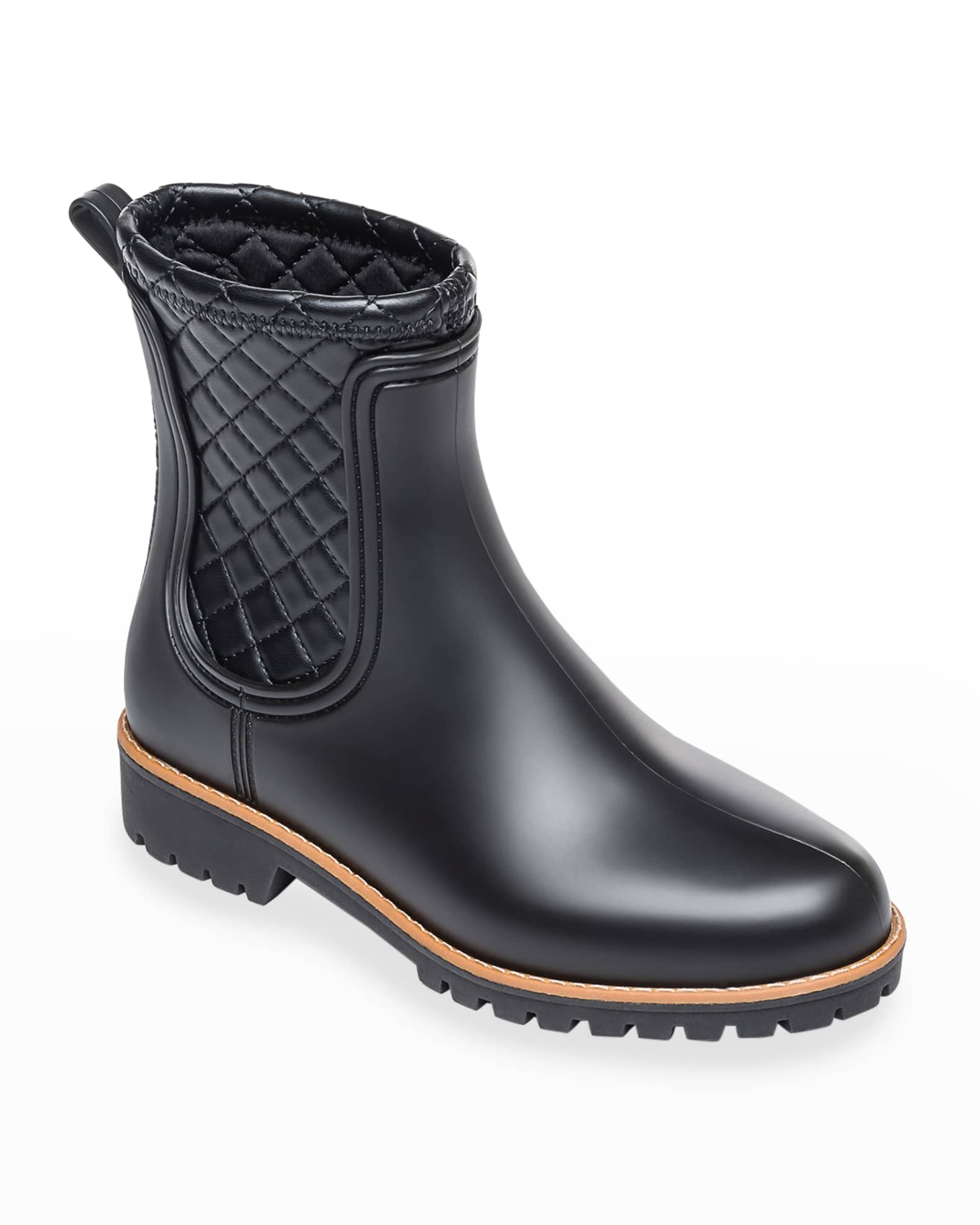 Bernardo Zora Quilted Short Rain Booties | Neiman Marcus