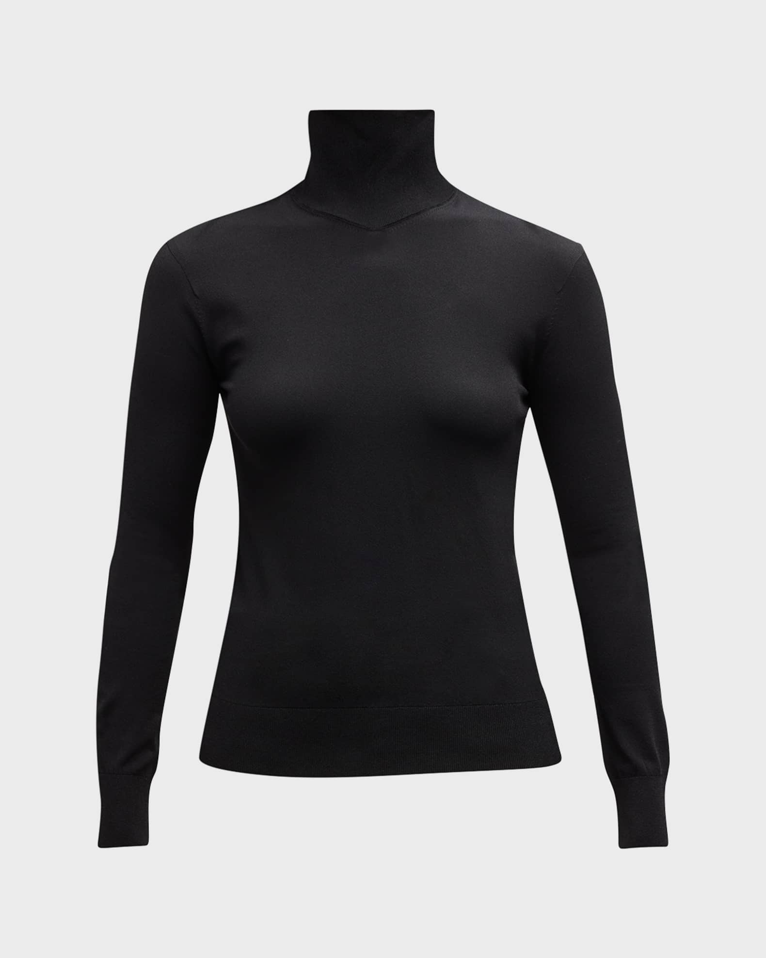 Bottega Veneta Turtleneck Techno-Skin Sweater | Neiman Marcus