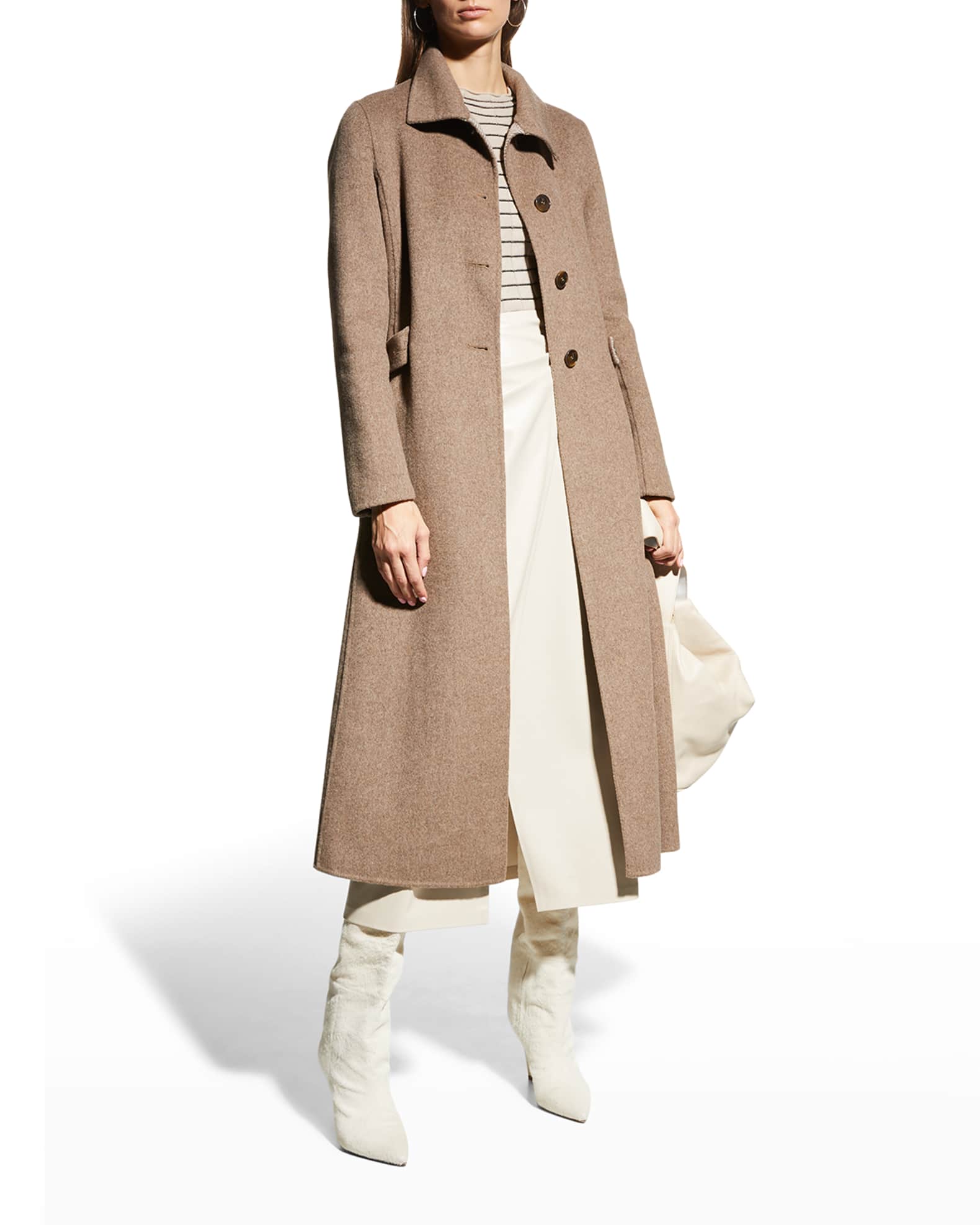 Emporio Armani Wool-Blend Reversible Coat | Neiman Marcus