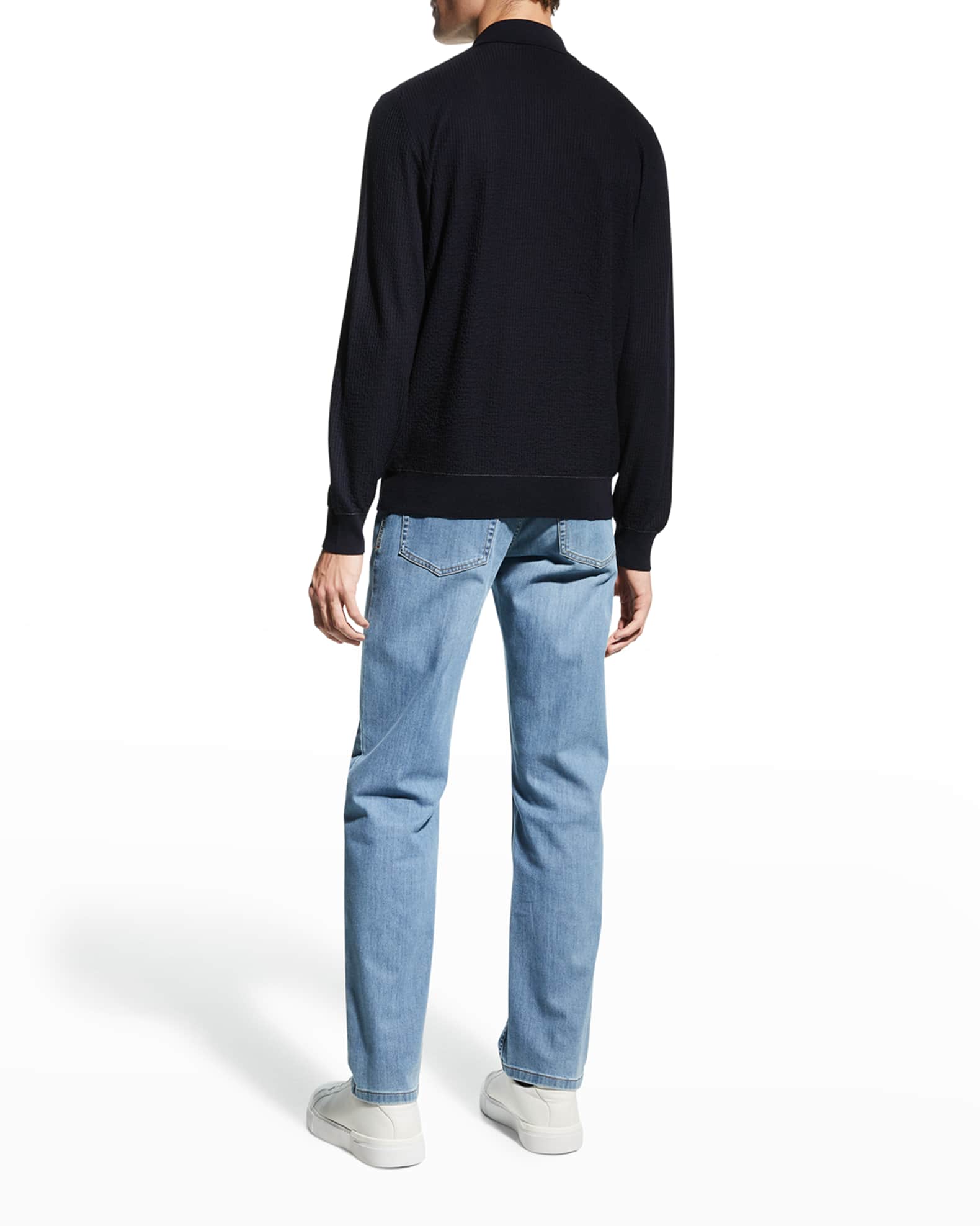 Brioni Men's Wool Button Sweater | Neiman Marcus