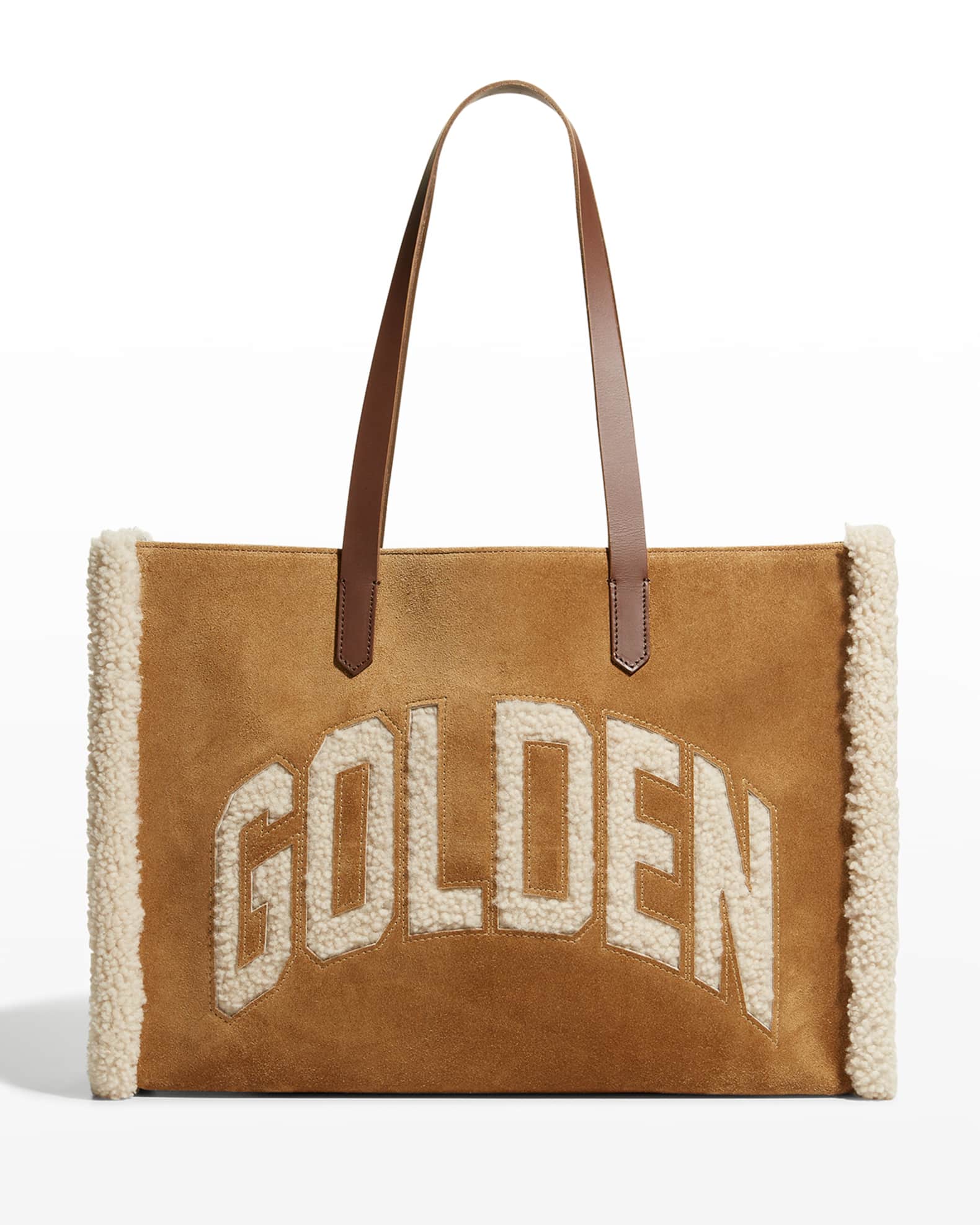 Golden Goose California Golden Shearling Tote Bag | Neiman Marcus