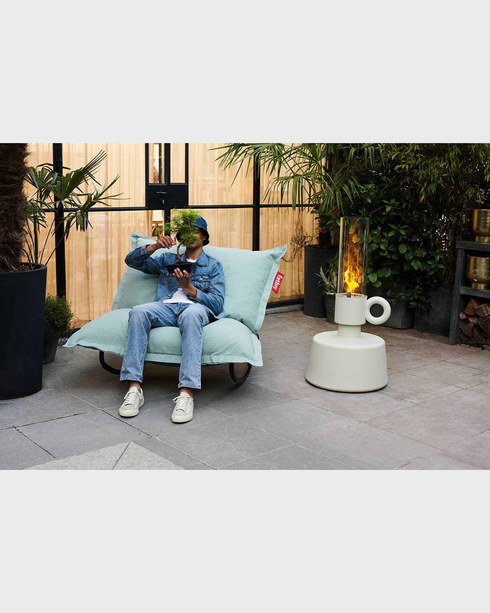 Fatboy Original Outdoor Bean Bag Chair + Rock 'n Roll Rocker Bundle ...