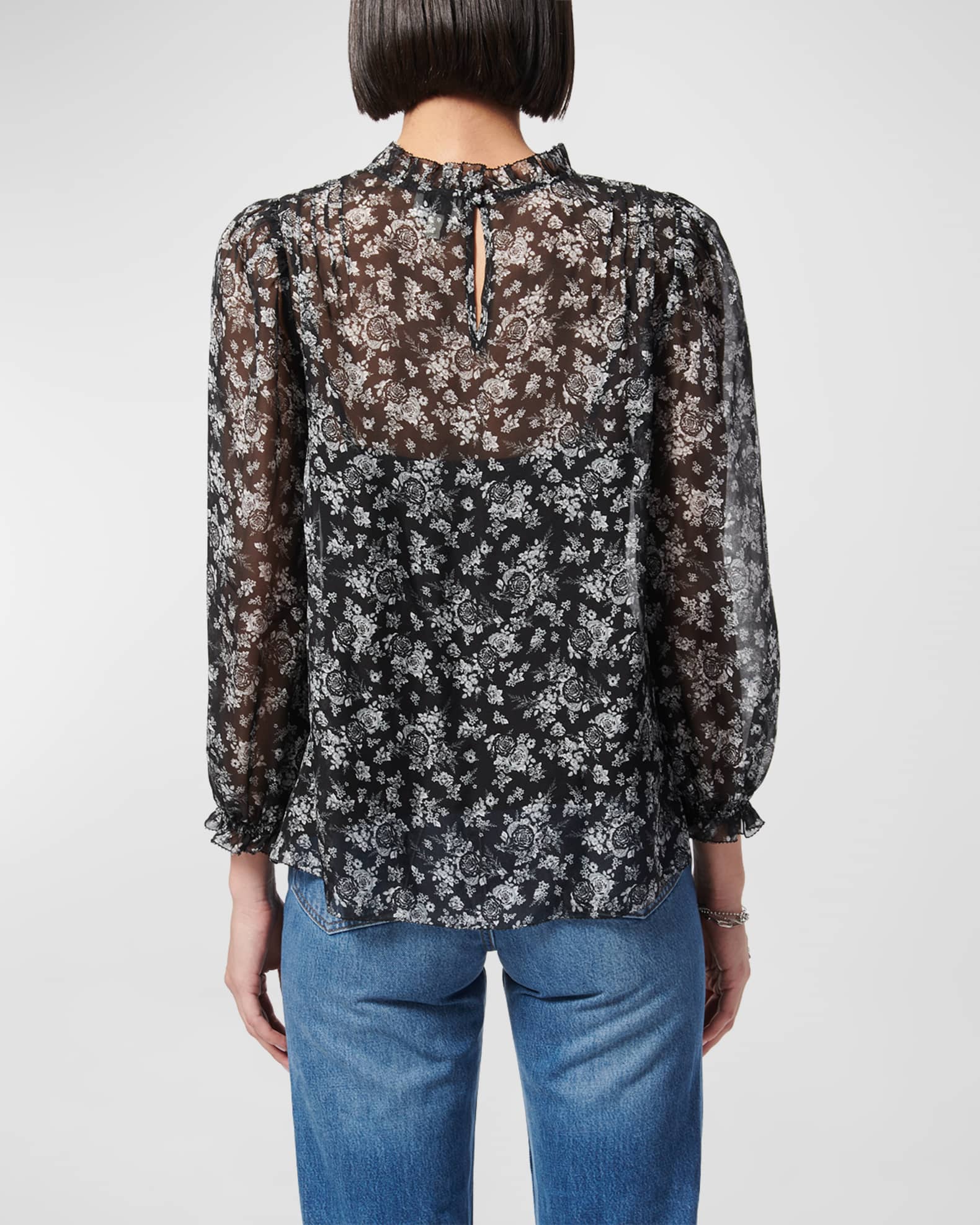 Cami NYC Nelly Floral Chiffon Top | Neiman Marcus