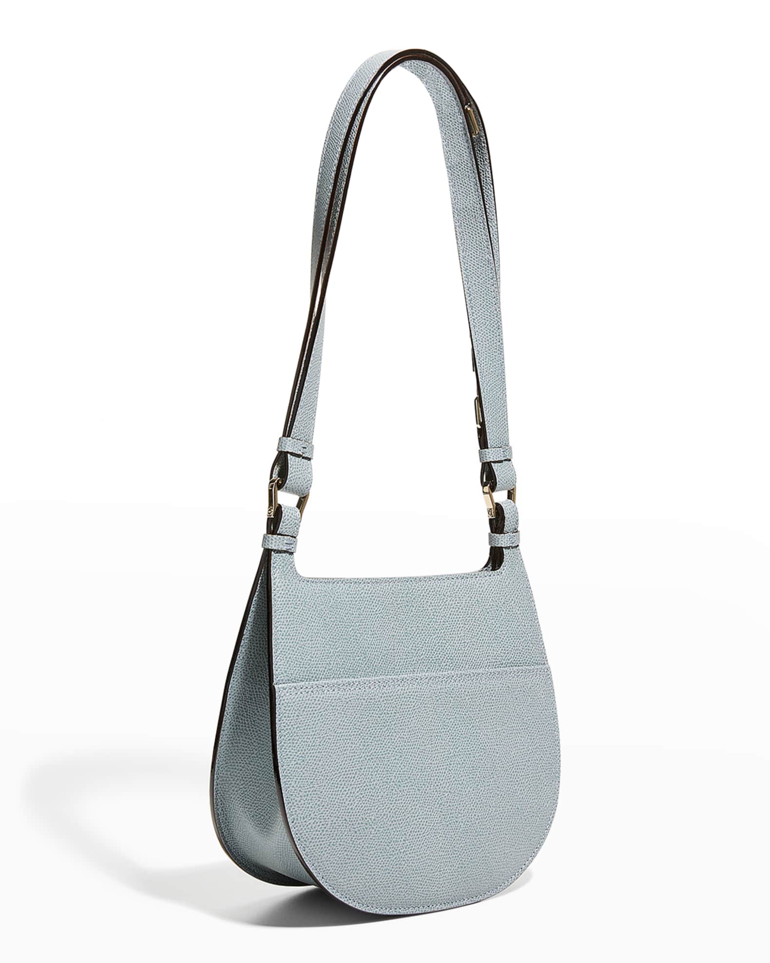 Valextra The Hobo Weekend Small Saddle Bag | Neiman Marcus