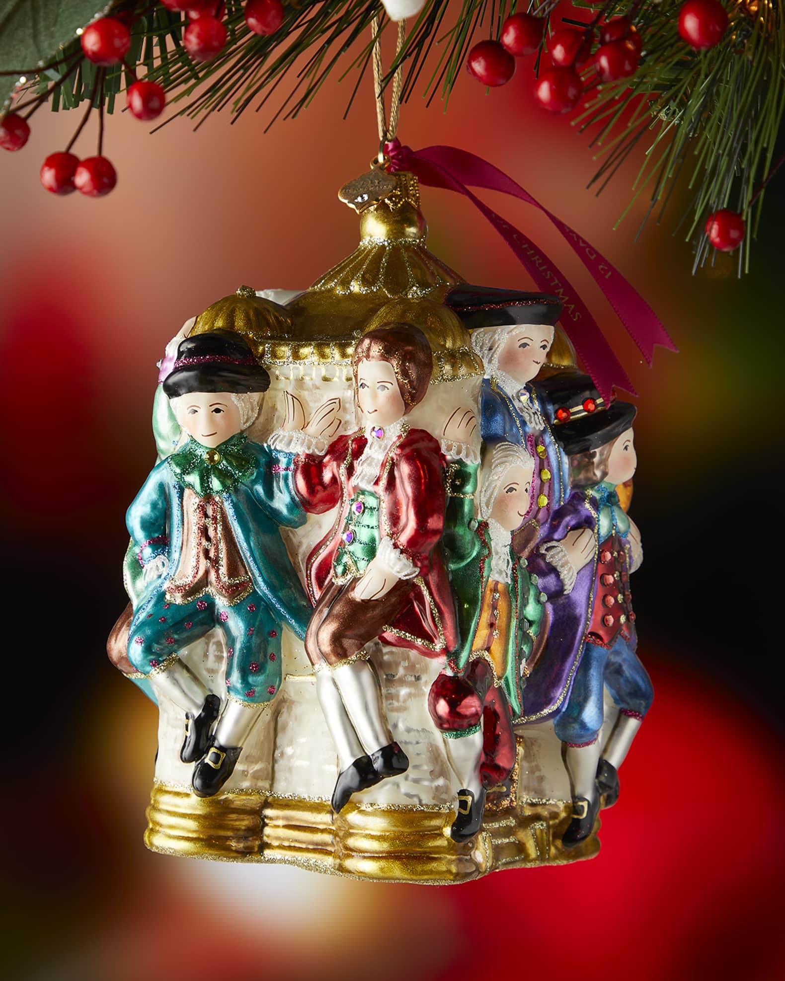 Jay Strongwater 10 Lords A Leaping Glass Christmas Ornament Neiman Marcus