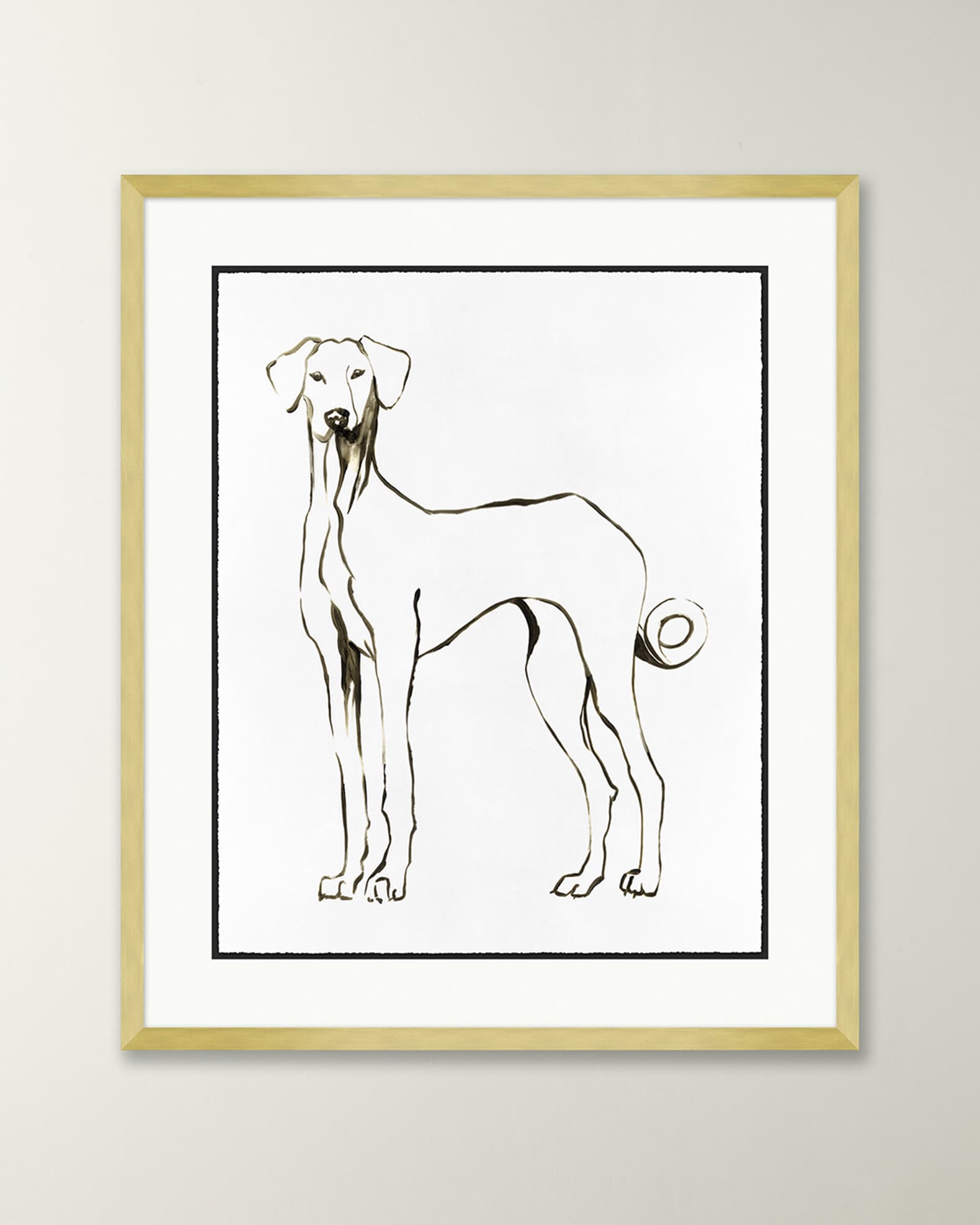 "Hound Drawing" Wall Art Collection | Neiman Marcus