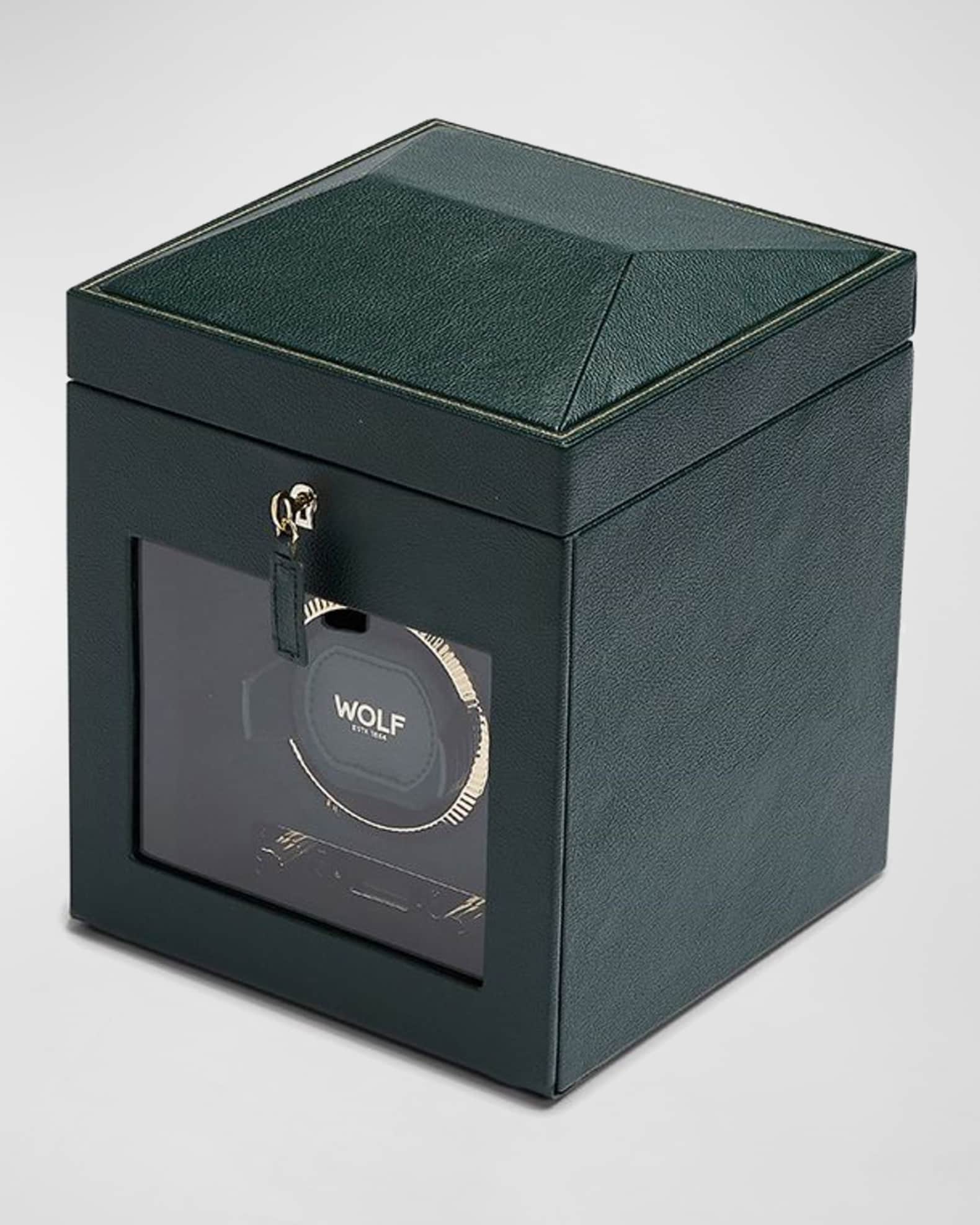 British Racing Single Watch Winder with Storage | Neiman Marcus