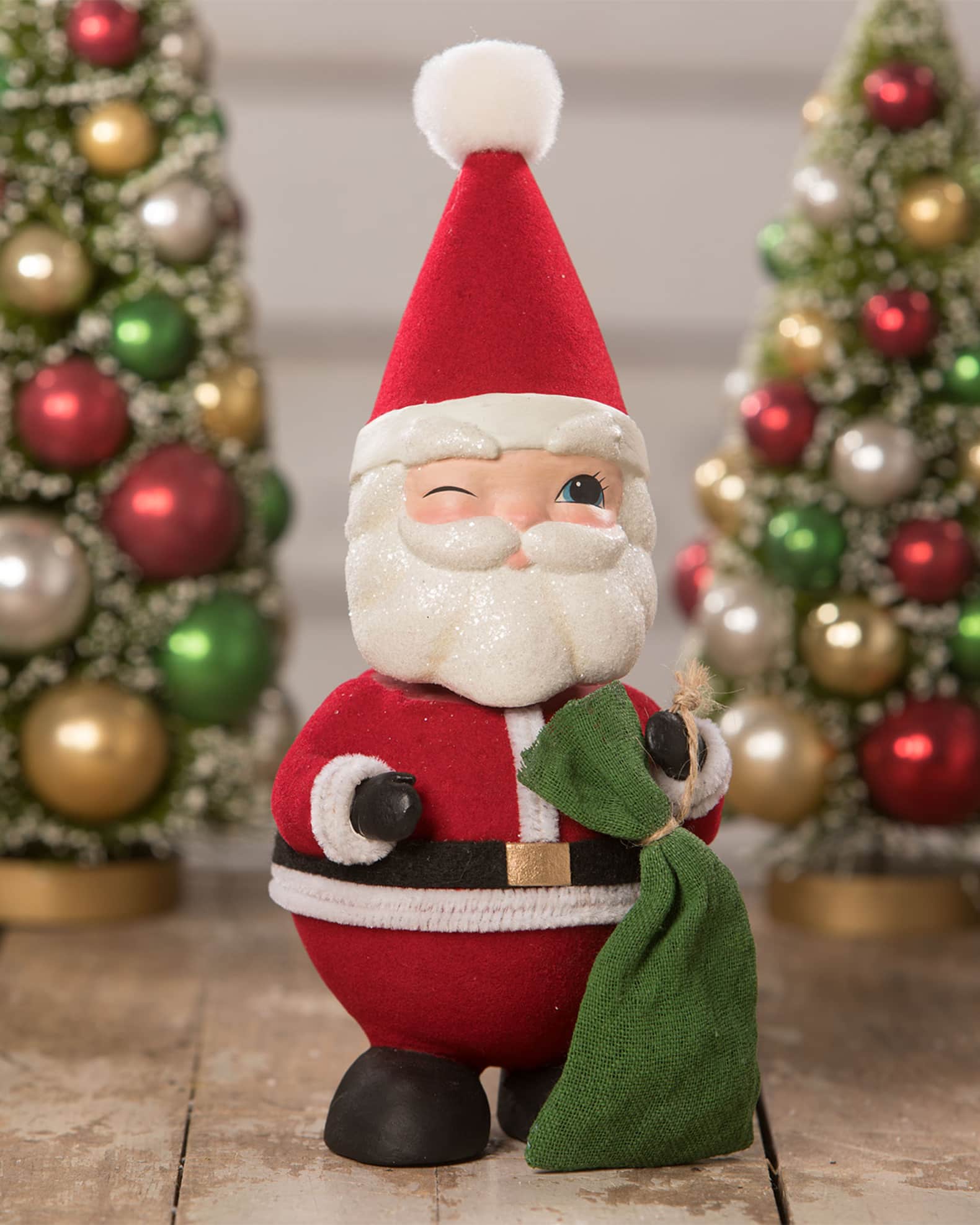 Bethany Lowe Bobble Head Santa Container | Neiman Marcus