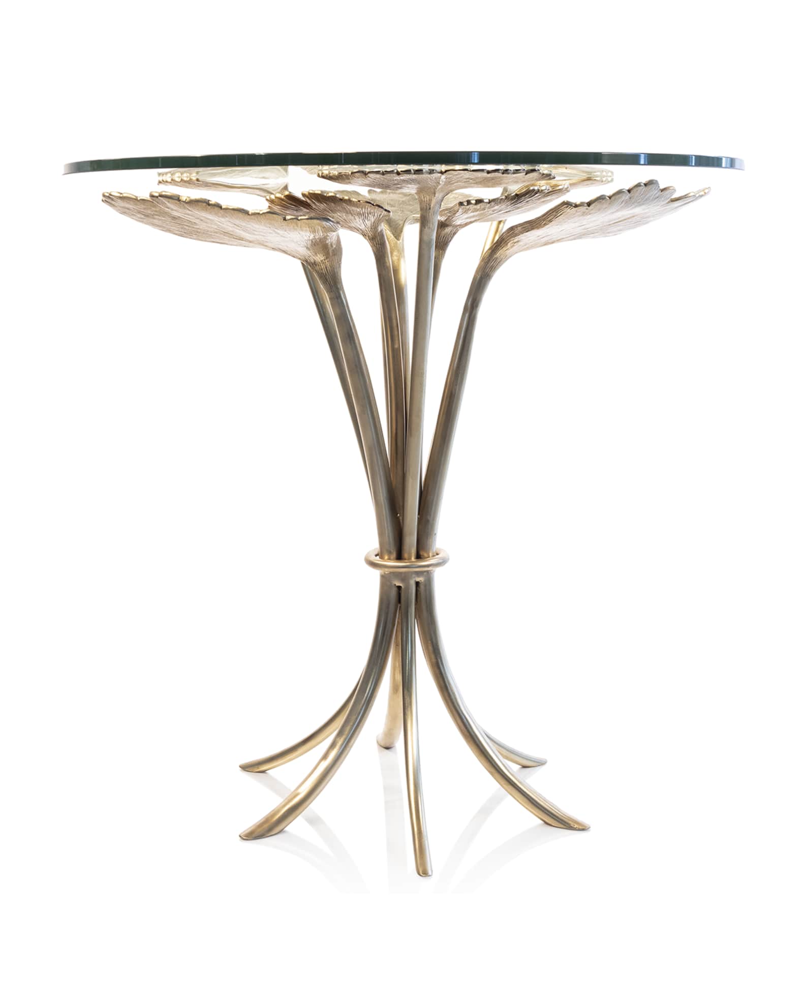 Jay Strongwater Ginkgo Leaf Table | Neiman Marcus