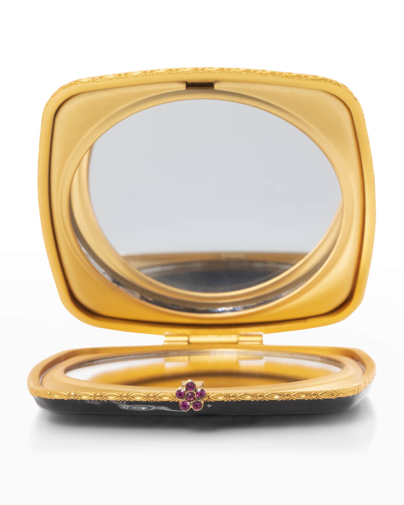 Jay Strongwater Sugar Skull Compact Mirror | Neiman Marcus