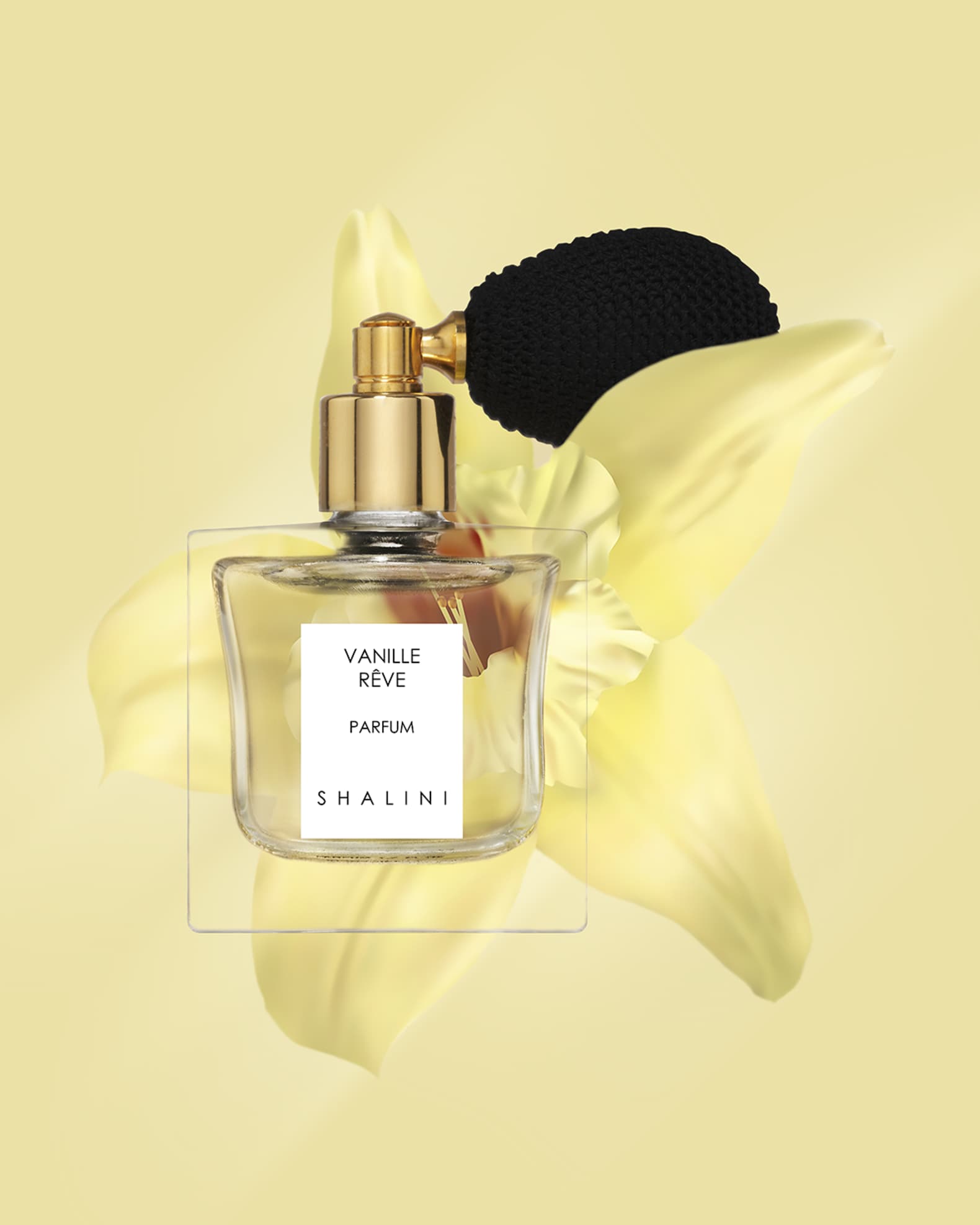 Shalini Parfum Vanille Reve Parfum in Cubique Glass Bottle with Black ...