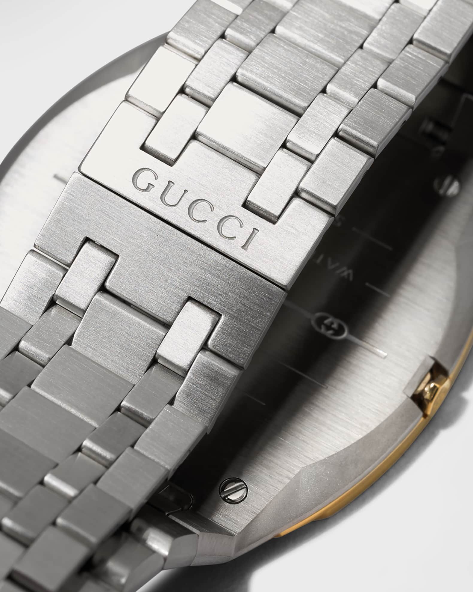 Gucci 25H 38mm Two-Tone Bracelet Watch | Neiman Marcus