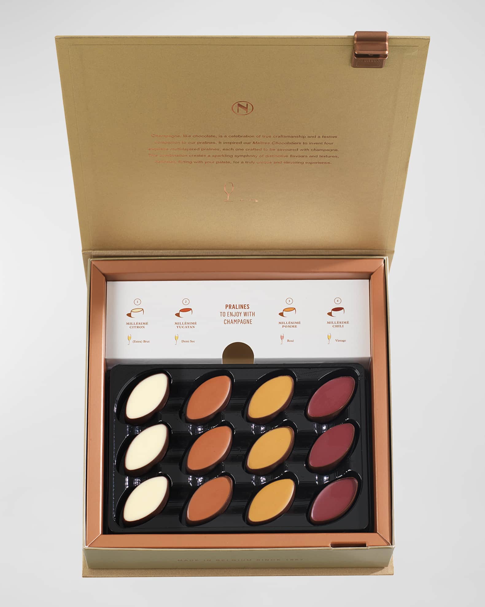 Neuhaus Chocolate Pairing Collection 24-Piece Alcohol-Free Chocolates ...