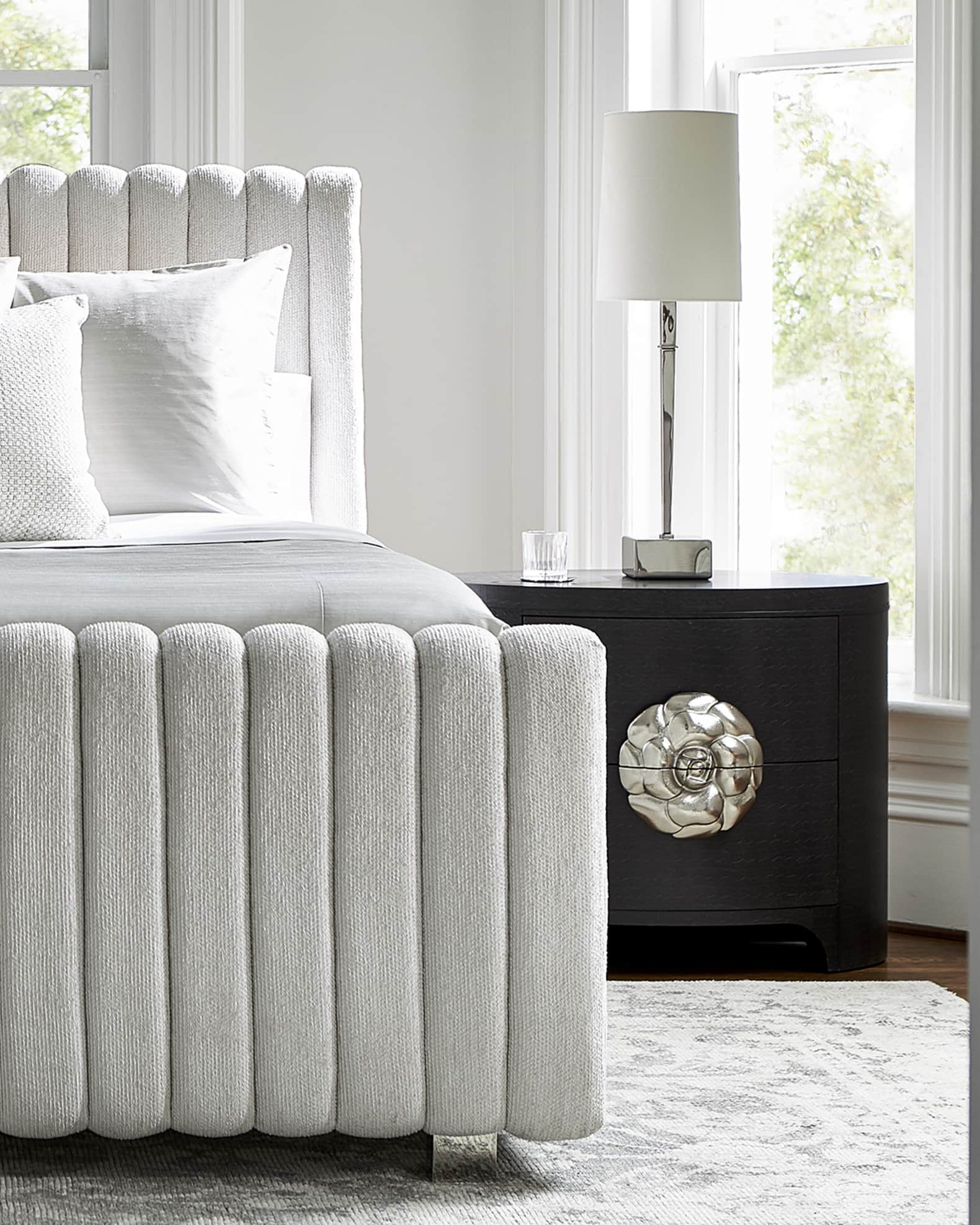 Bernhardt Silhouette Oval 2-Drawer Nightstand | Neiman Marcus
