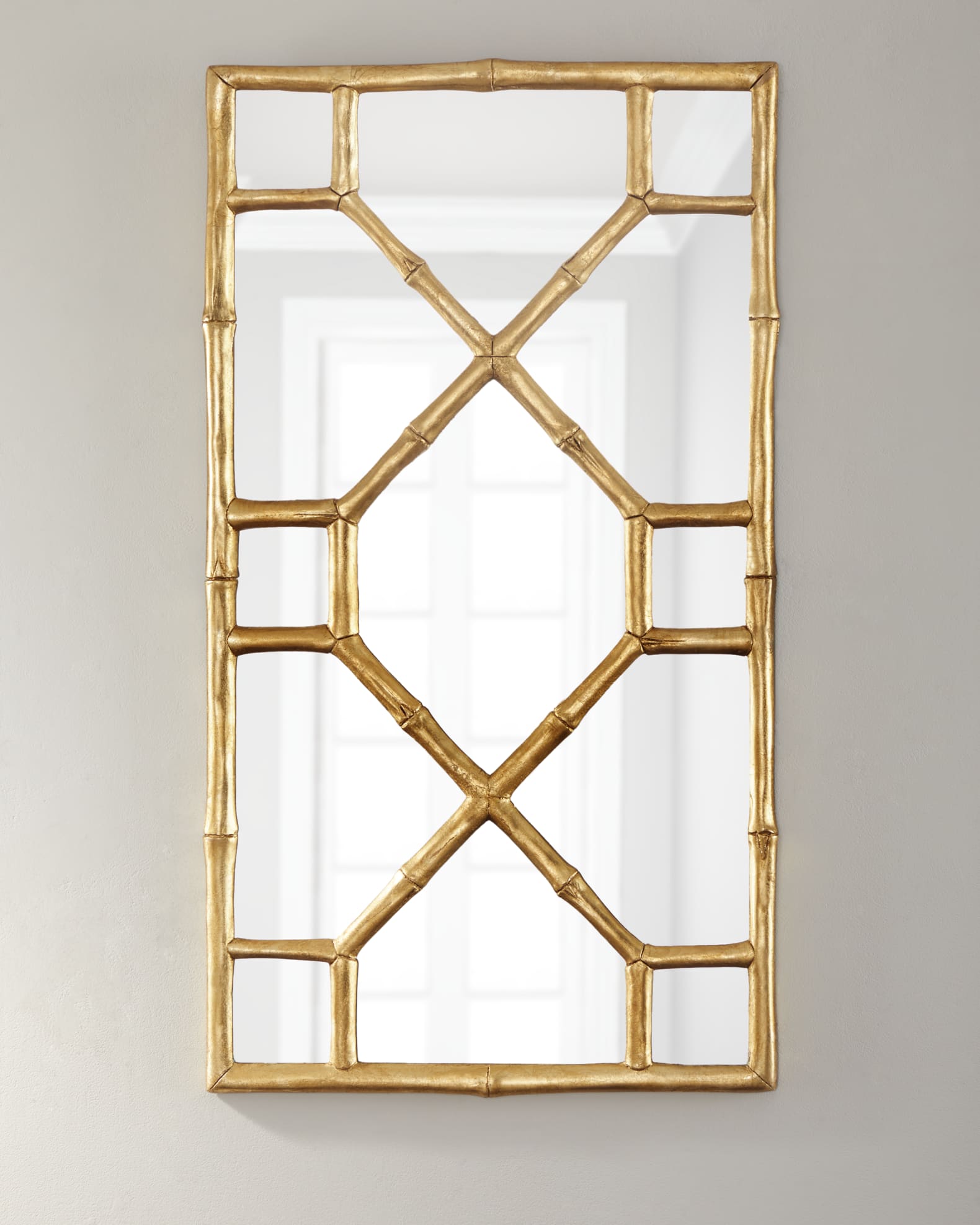 Mirrored Bamboo Wall Decor - 44" | Neiman Marcus