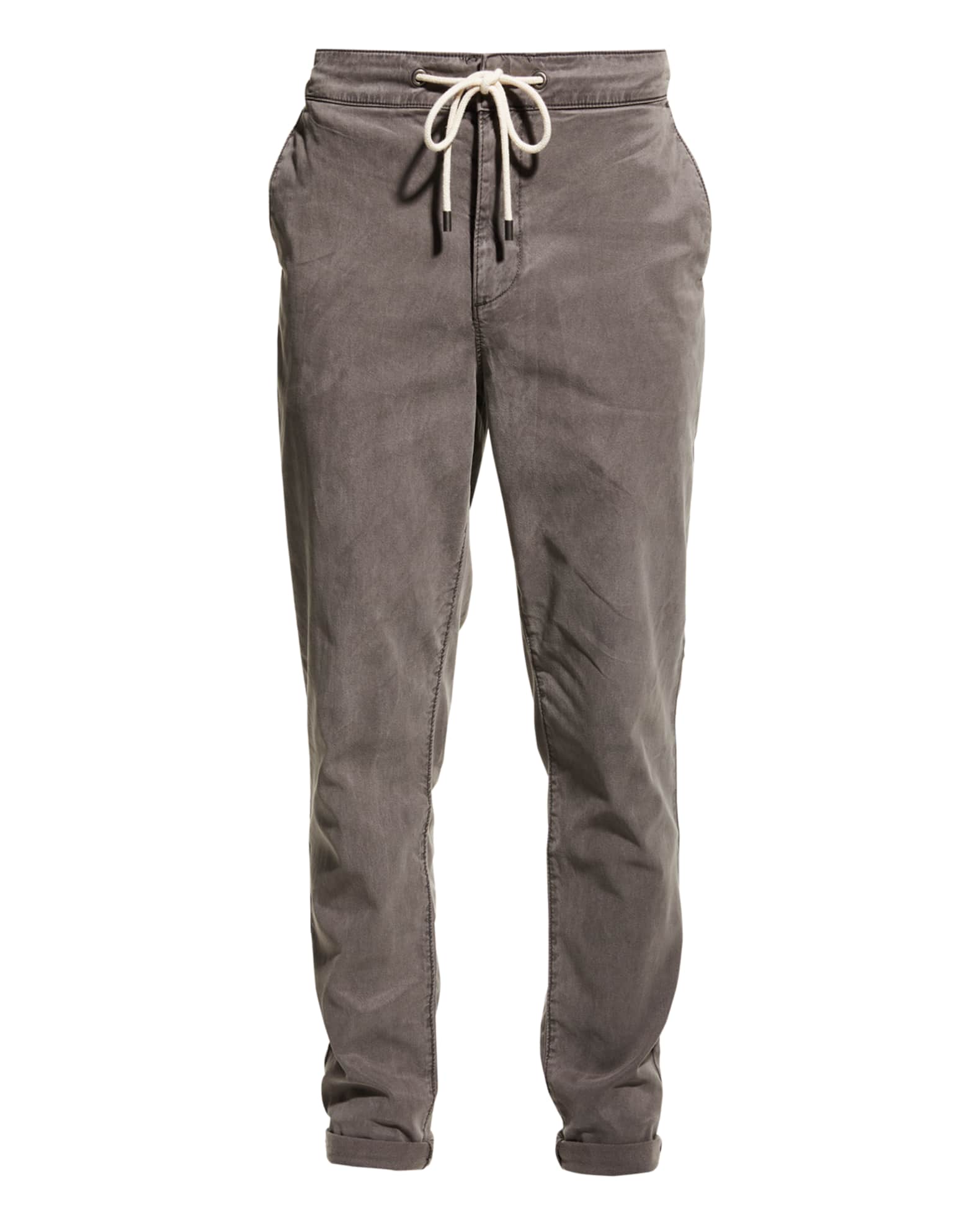 PAIGE Men's Fraser Stretch Twill Cuffed Pants | Neiman Marcus