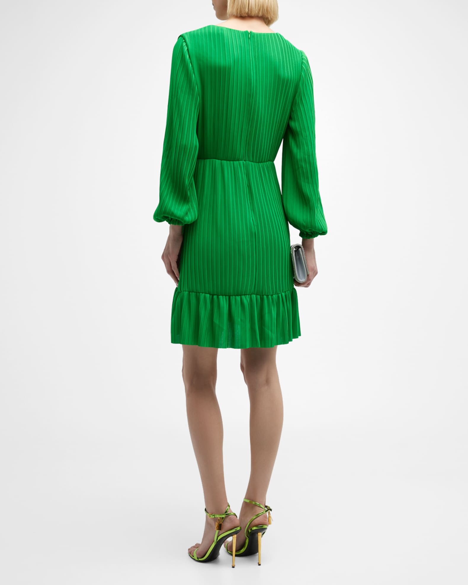 One33 Social Pleated Surplice Dress | Neiman Marcus