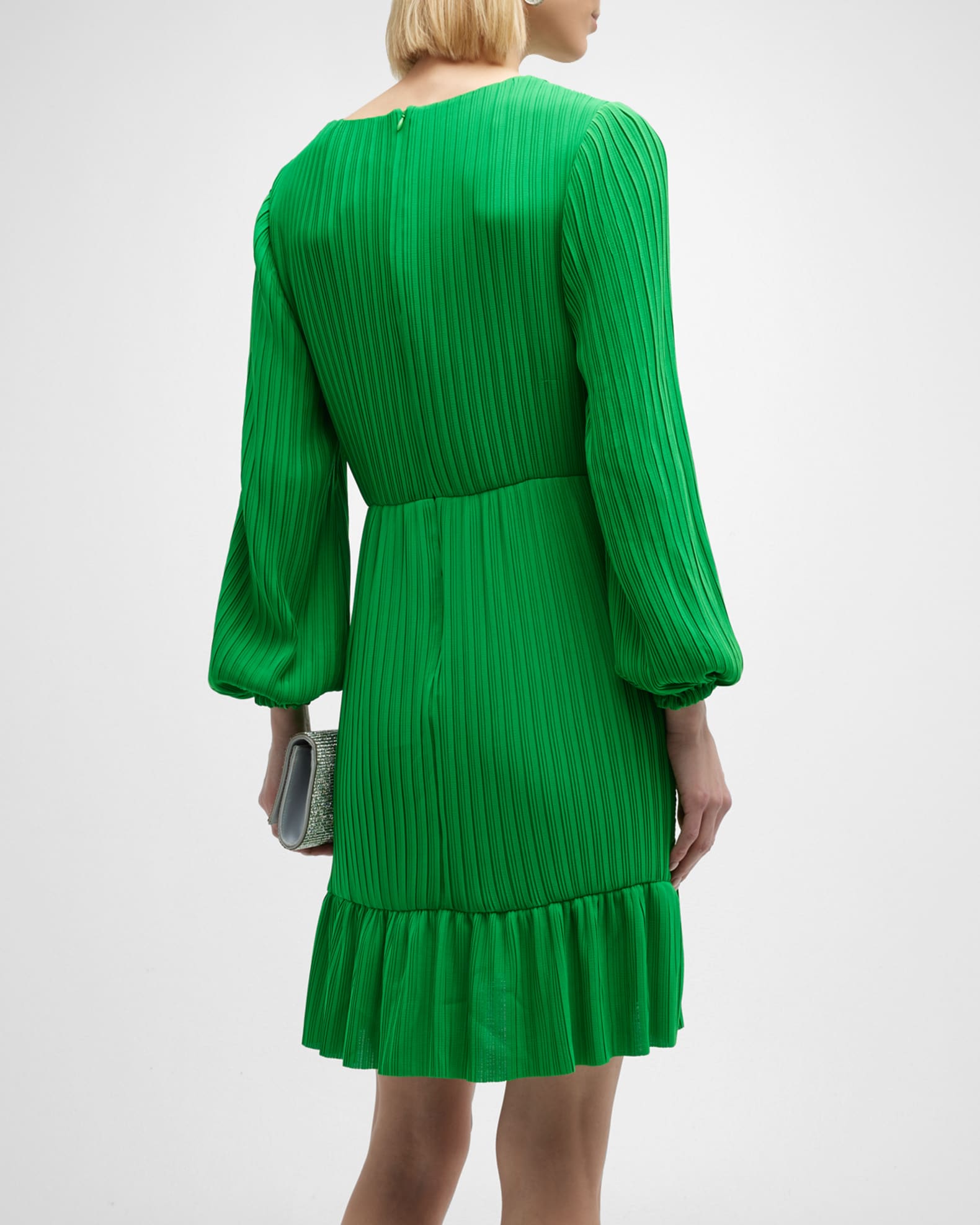 One33 Social Pleated Surplice Dress | Neiman Marcus