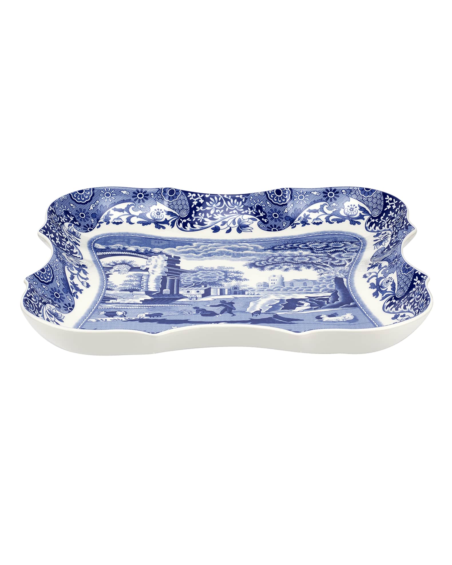 Spode Blue Italian Devonia Tray | Neiman Marcus