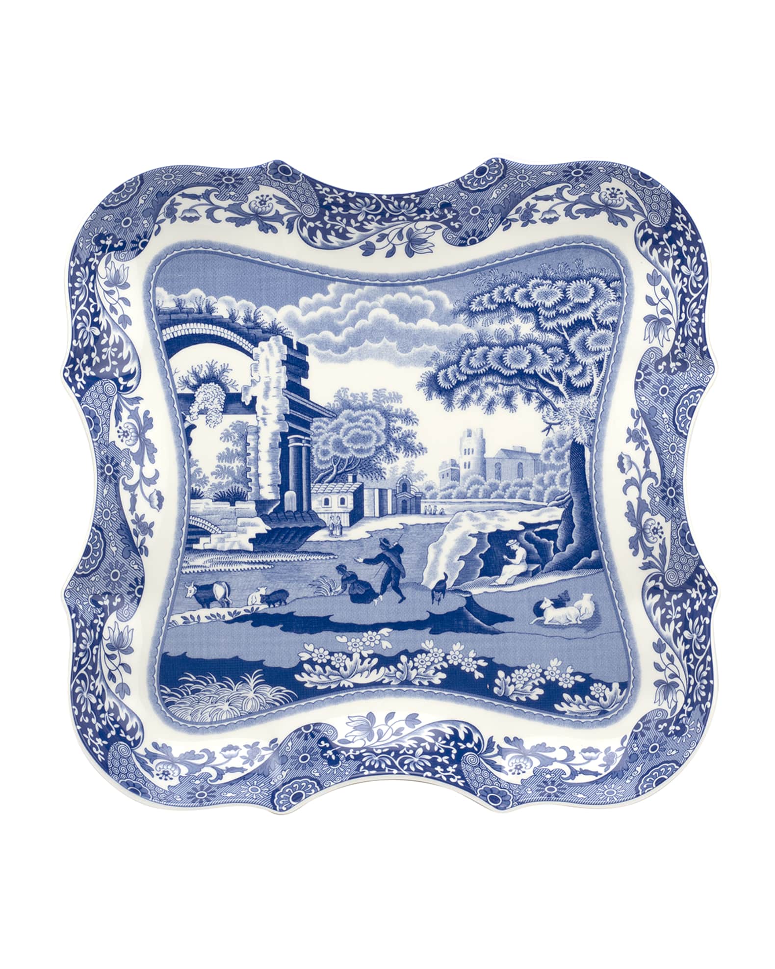 Spode Blue Italian Devonia Tray | Neiman Marcus