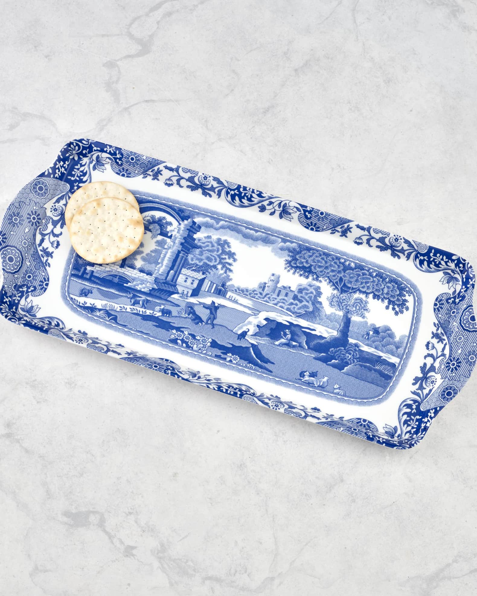 Spode Blue Italian Melamine Sandwich Tray | Neiman Marcus