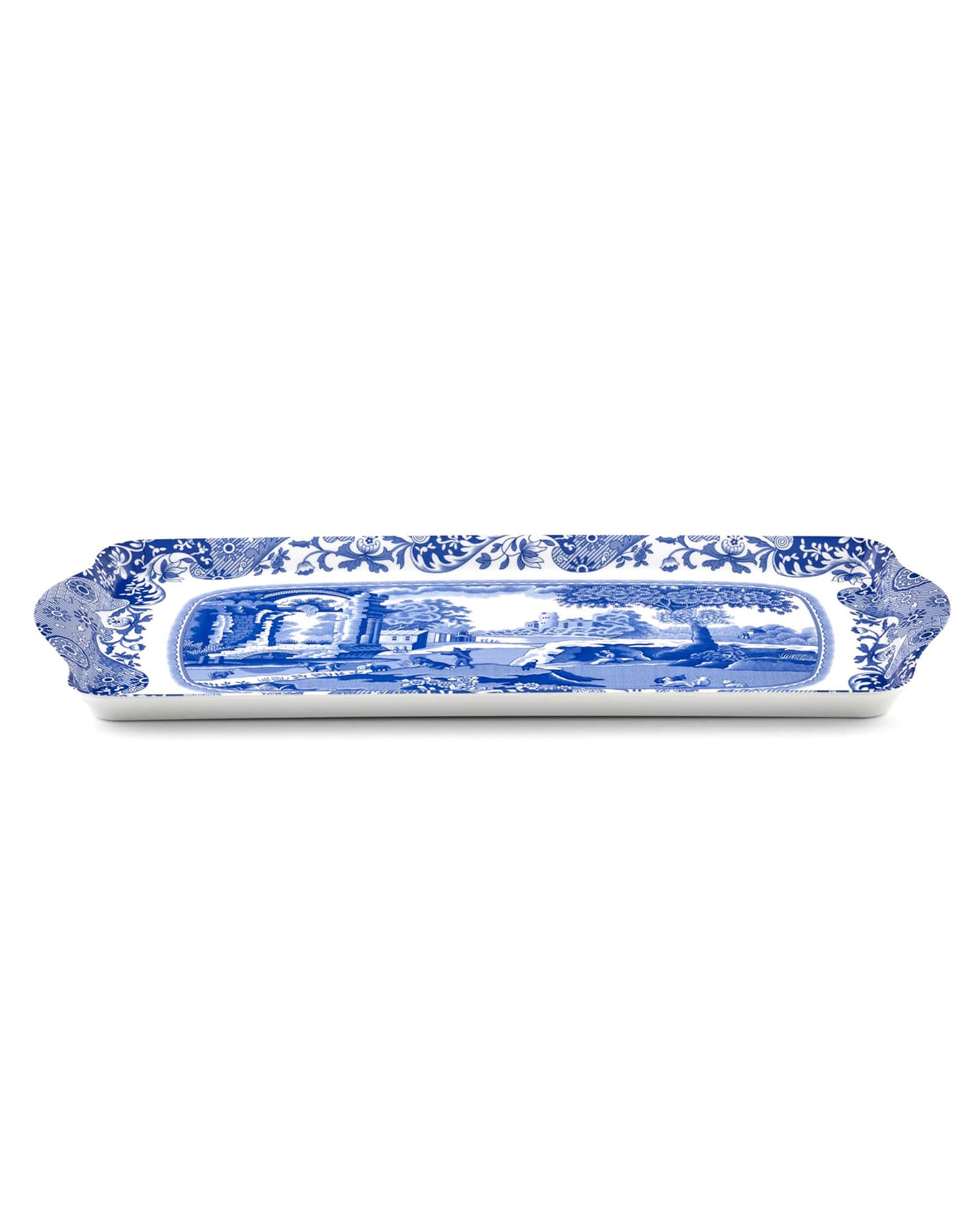 Spode Blue Italian Melamine Sandwich Tray | Neiman Marcus