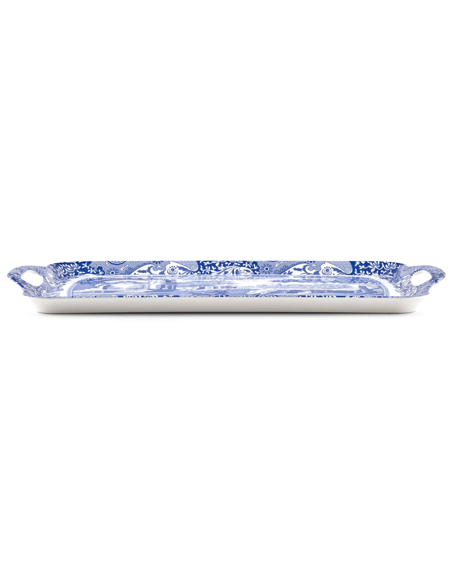 Spode Blue Italian Large Melamine Handled Tray | Neiman Marcus