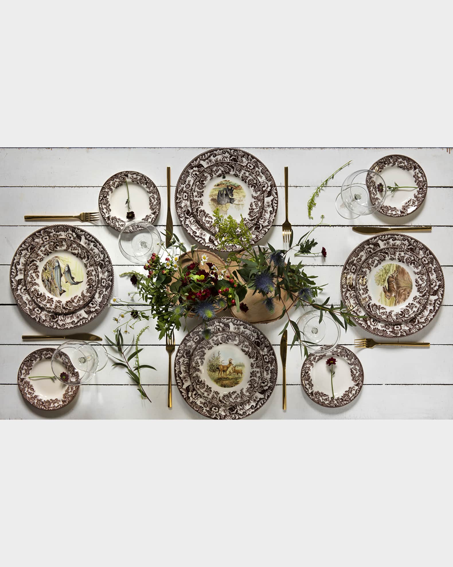 Spode Woodland Dogs Pet Bowl | Neiman Marcus