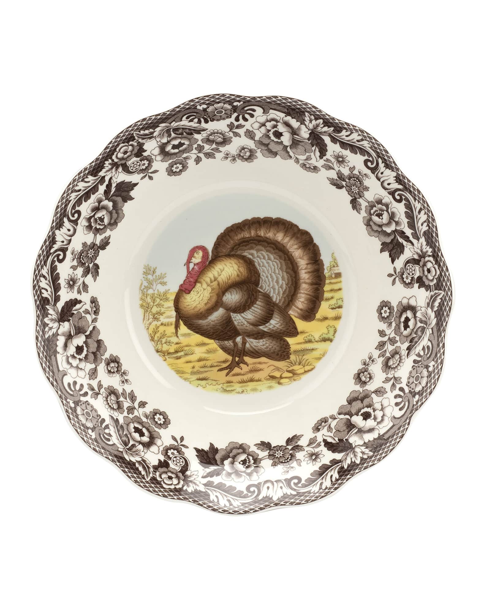 Spode Turkey Daisy Bowl, 10" | Neiman Marcus