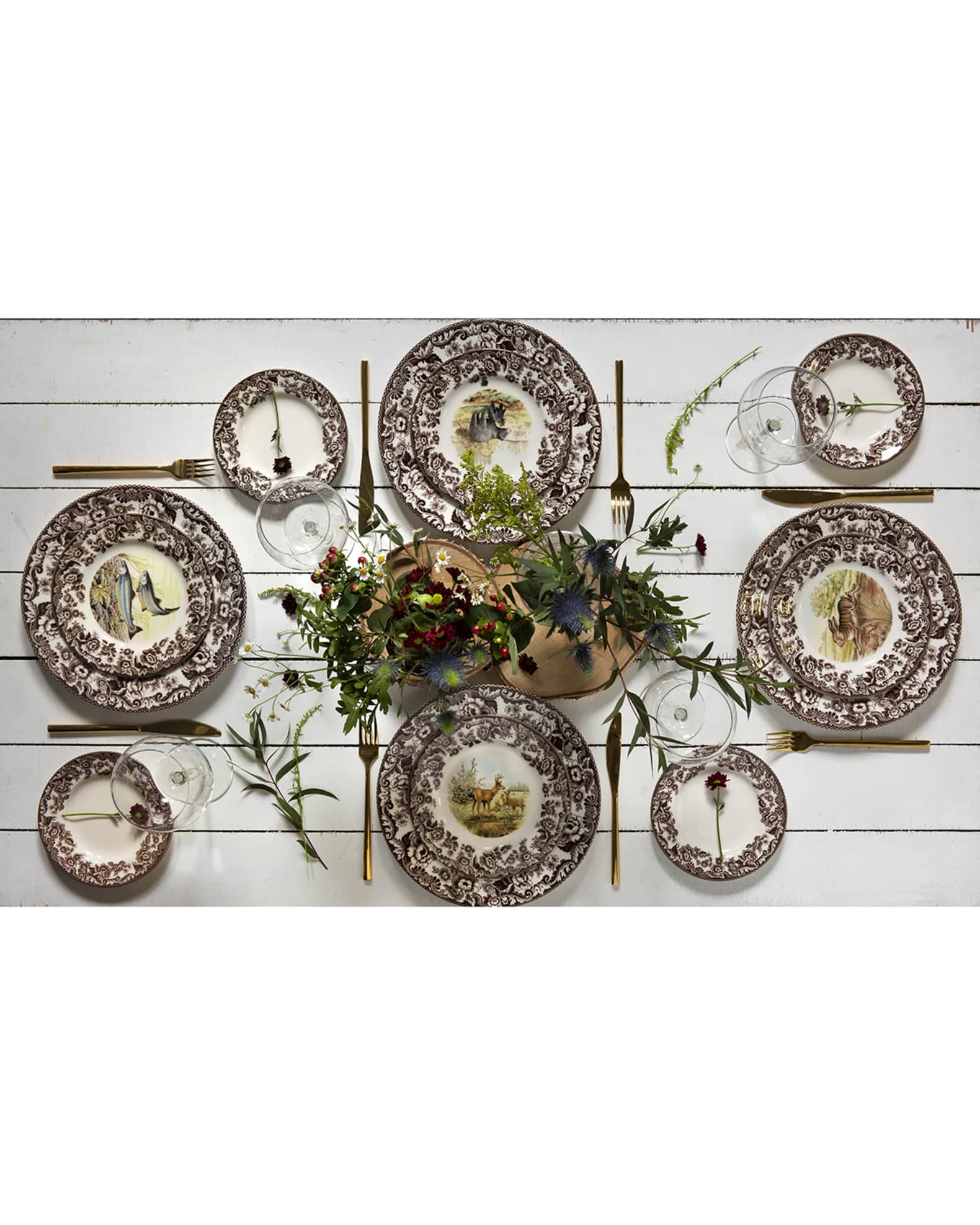 Spode Woodland Teaspoons, Set of 6 | Neiman Marcus