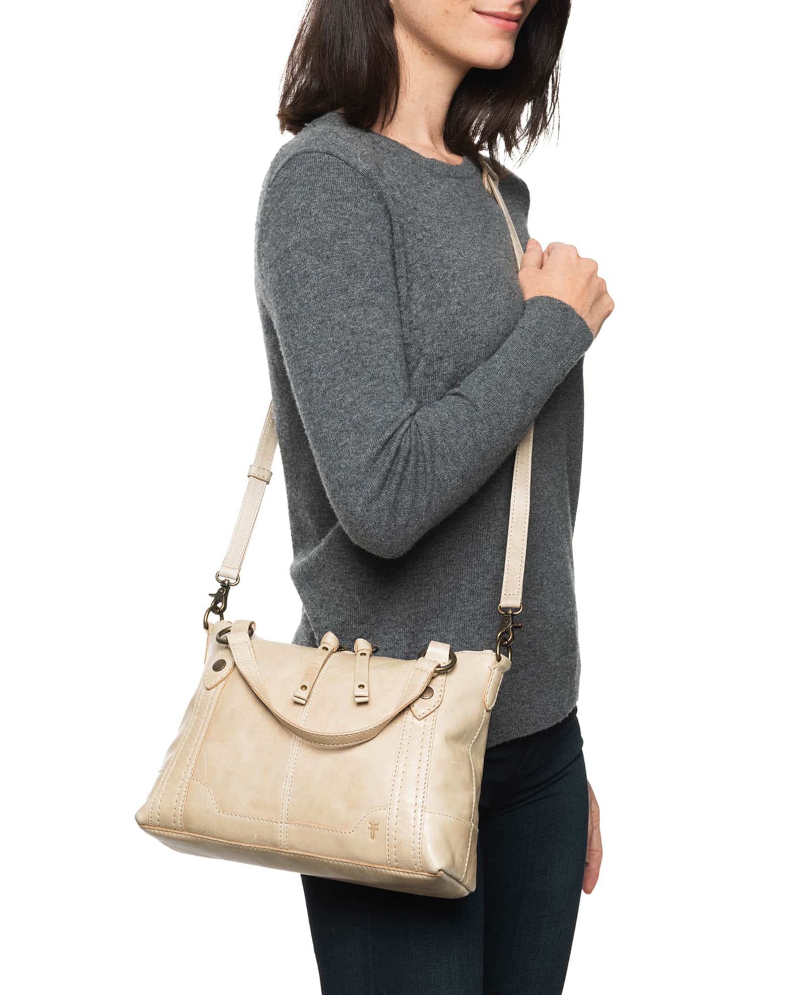 Frye Melissa Medium Italian Leather Crossbody Bag | Neiman Marcus