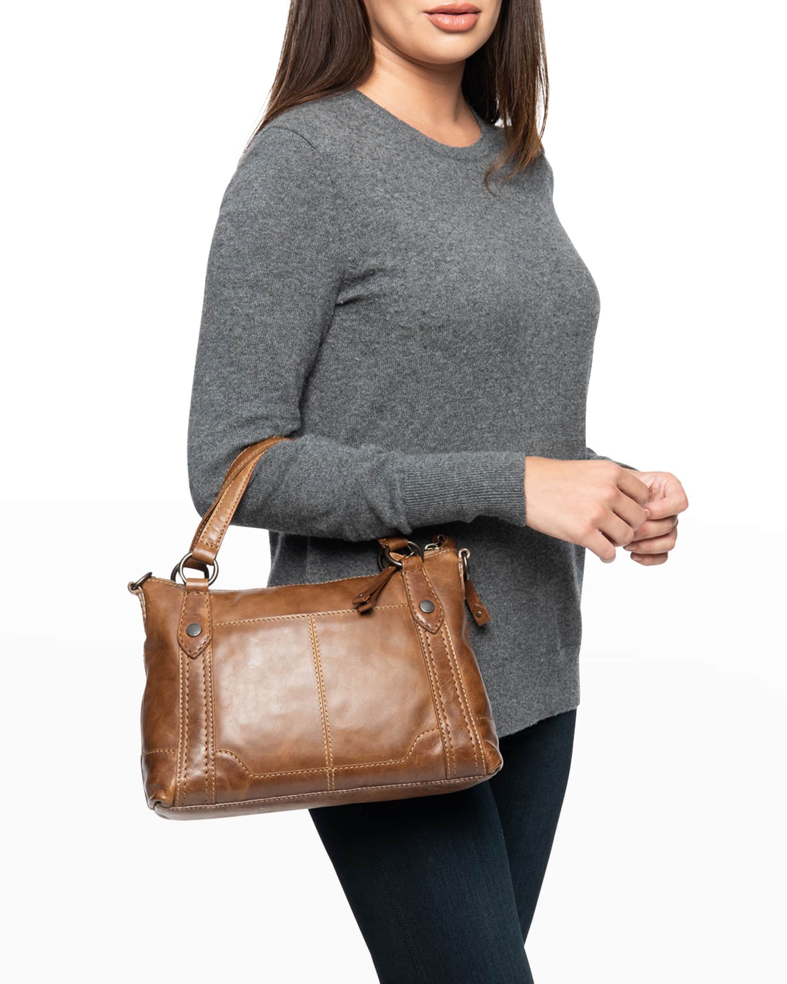 Frye Melissa Medium Italian Leather Crossbody Bag | Neiman Marcus