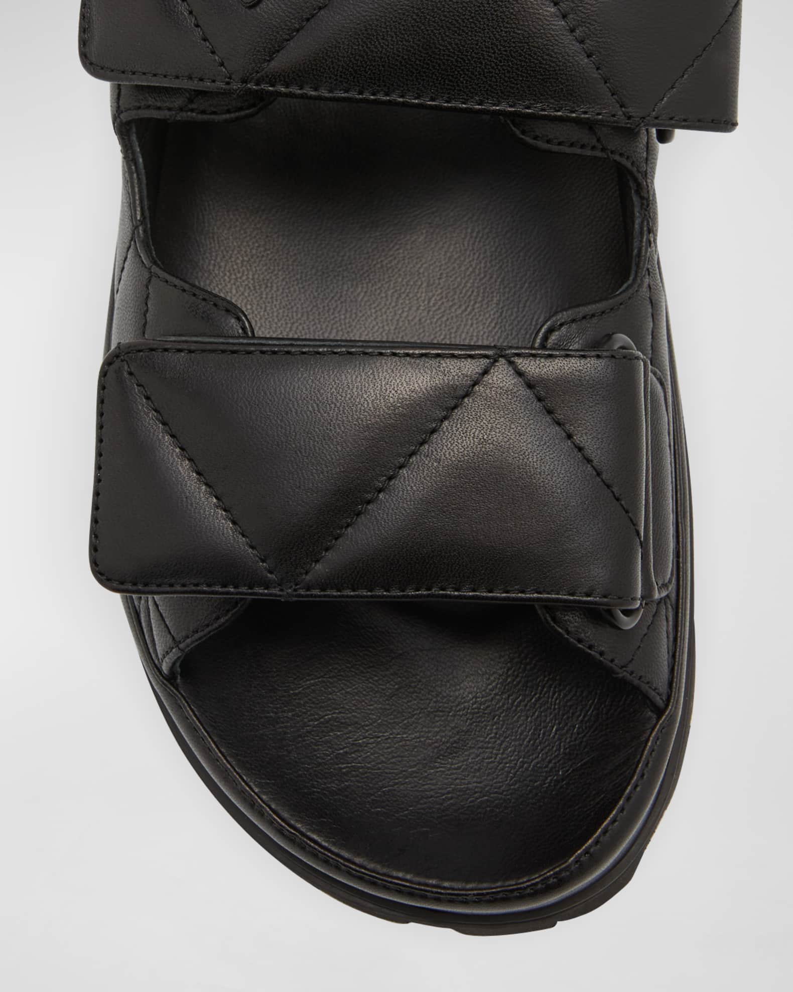 Prada Quilted Leather Slingback Sporty Sandals | Neiman Marcus