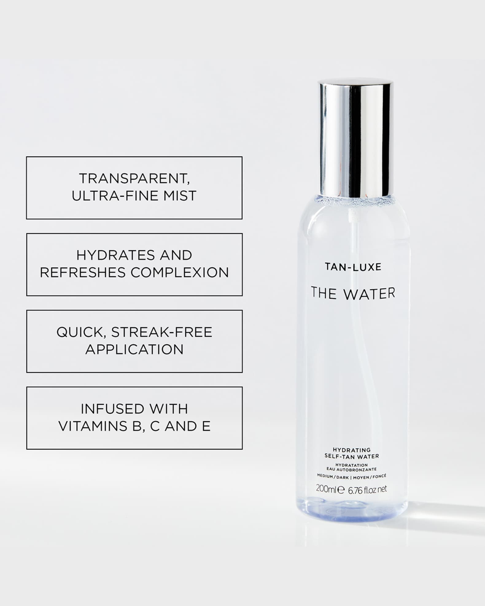 TAN-LUXE THE WATER: Hydrating Self-Tan Water, 6.8 oz. | Neiman Marcus