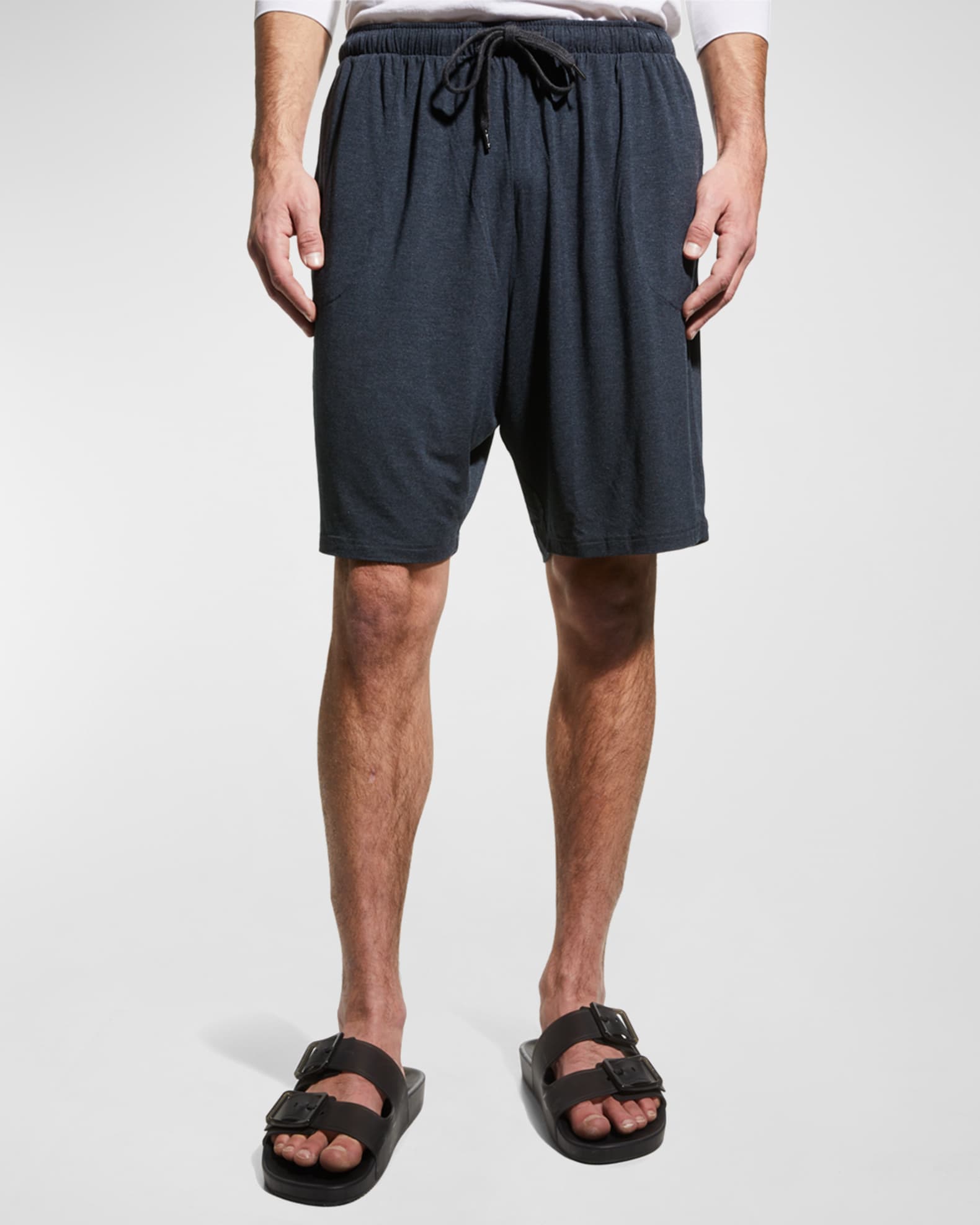 Derek Rose Men's Solid Drawstring Shorts | Neiman Marcus