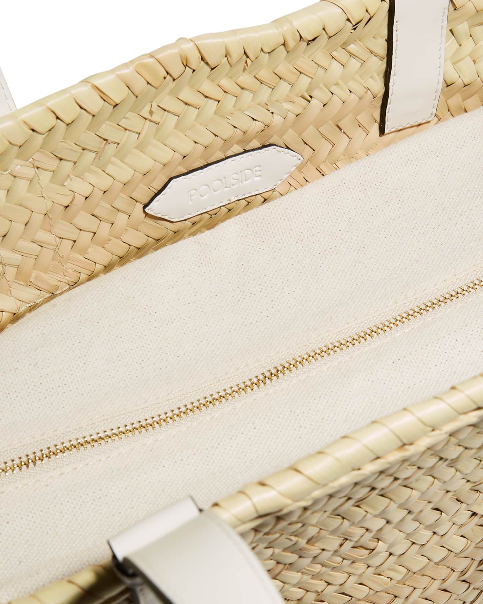POOLSIDE The Essaouira Medium Straw Tote Bag | Neiman Marcus