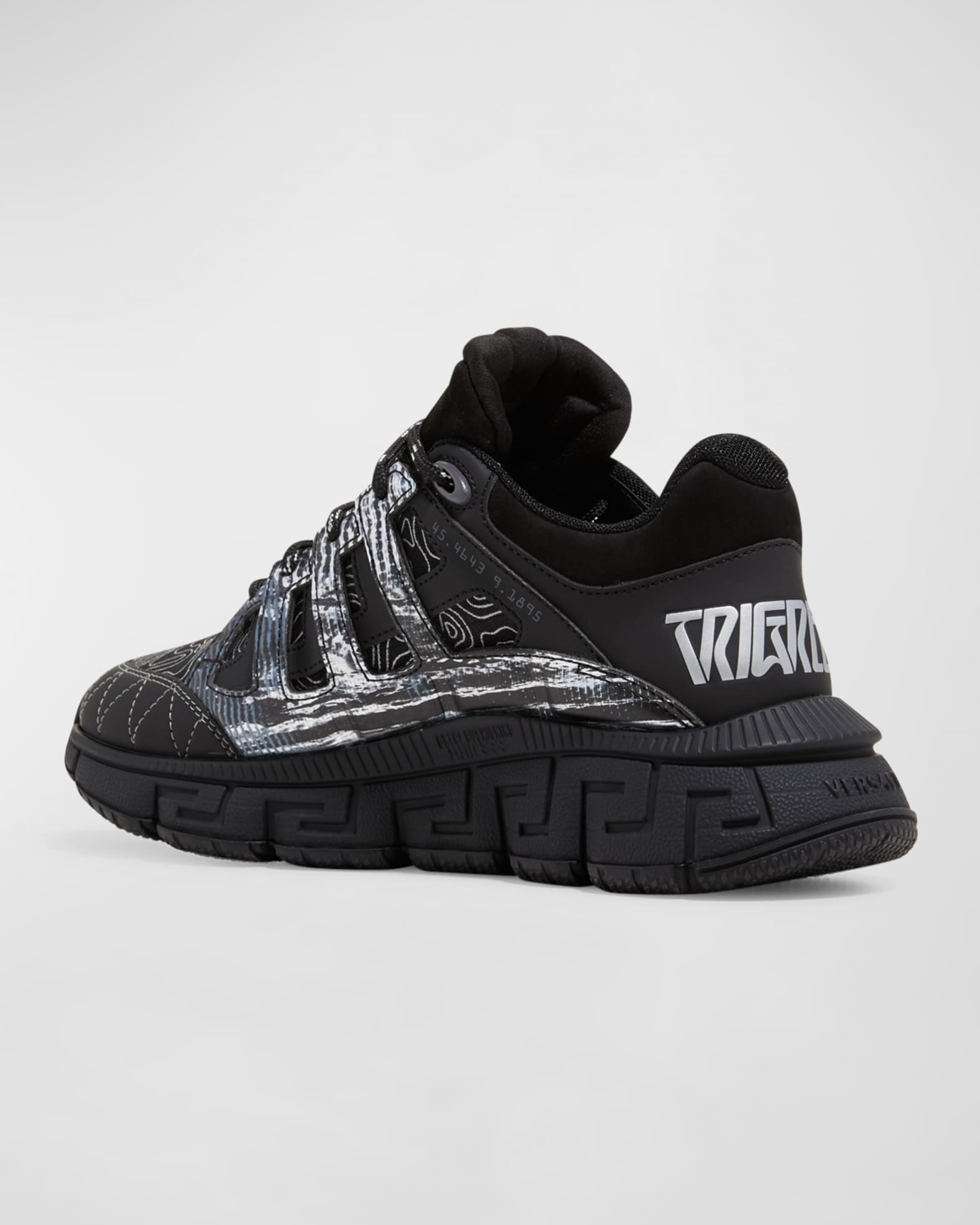 Versace Trigreca Printed Low-Top Trainer Sneakers | Neiman Marcus