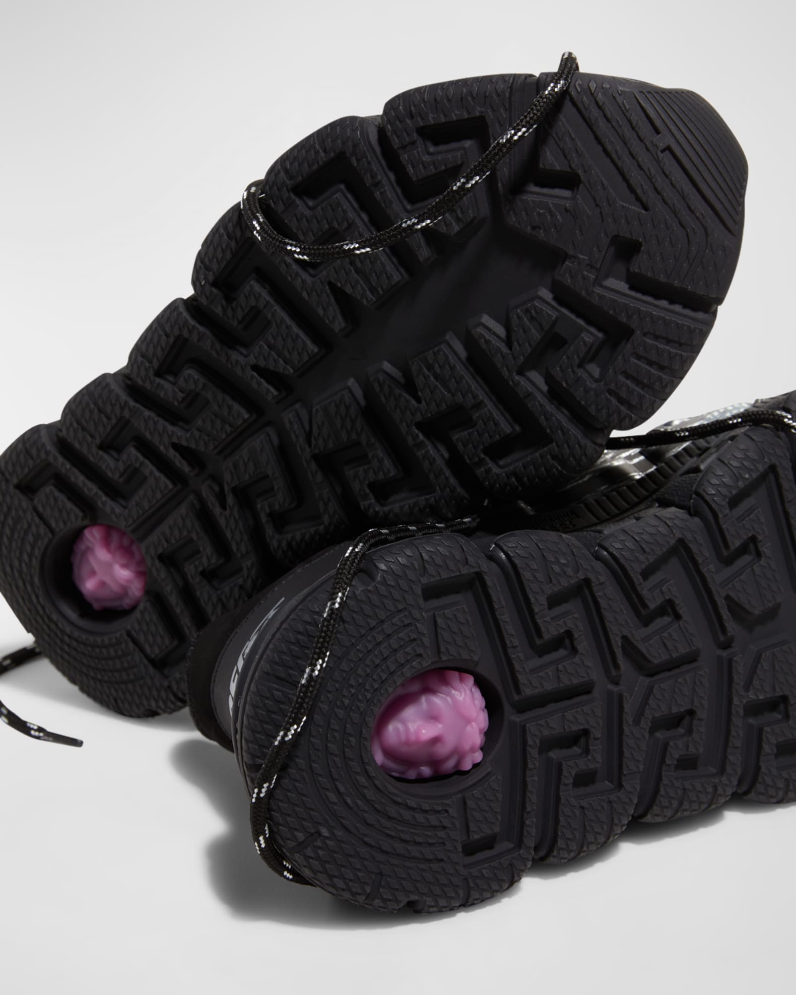 Versace Trigreca Printed Low-Top Trainer Sneakers | Neiman Marcus