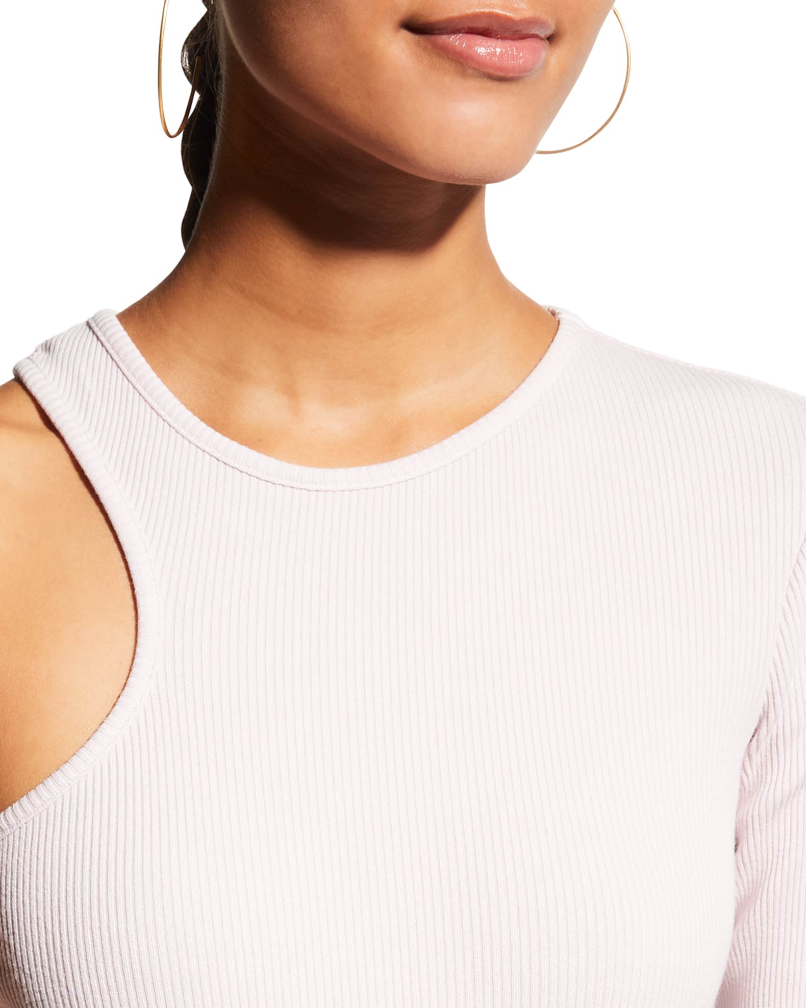 AGOLDE Bea Cutaway Bodysuit | Neiman Marcus