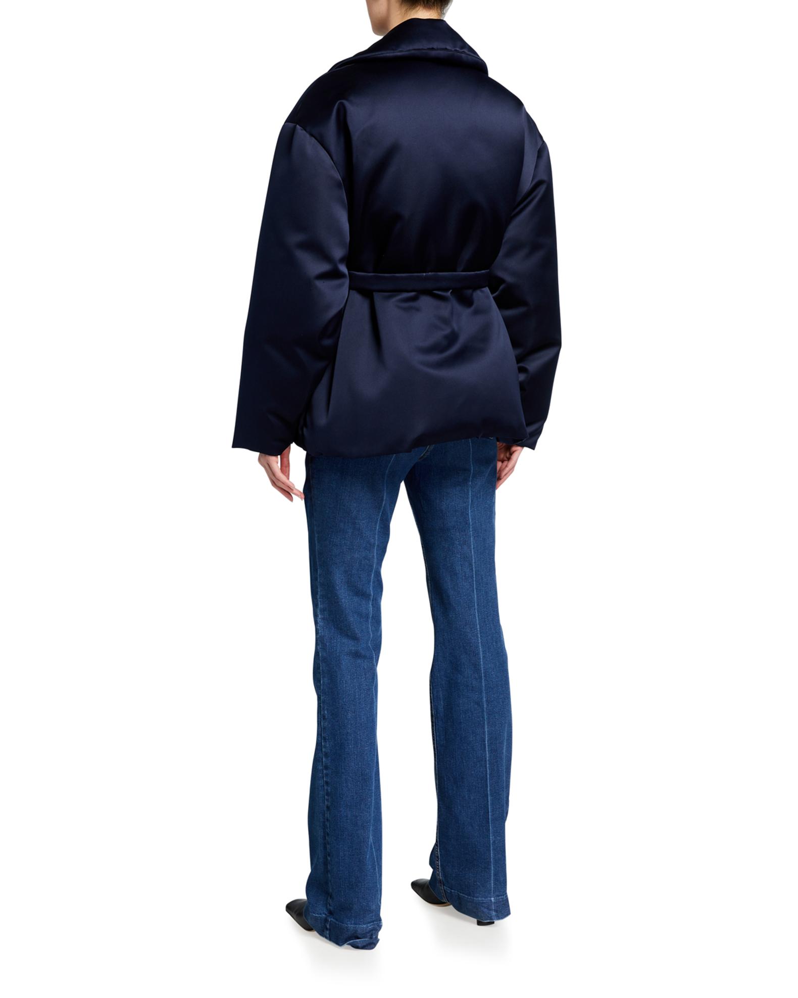Oversized Wrap Satin Puffer Jacket and Matching Items | Neiman Marcus