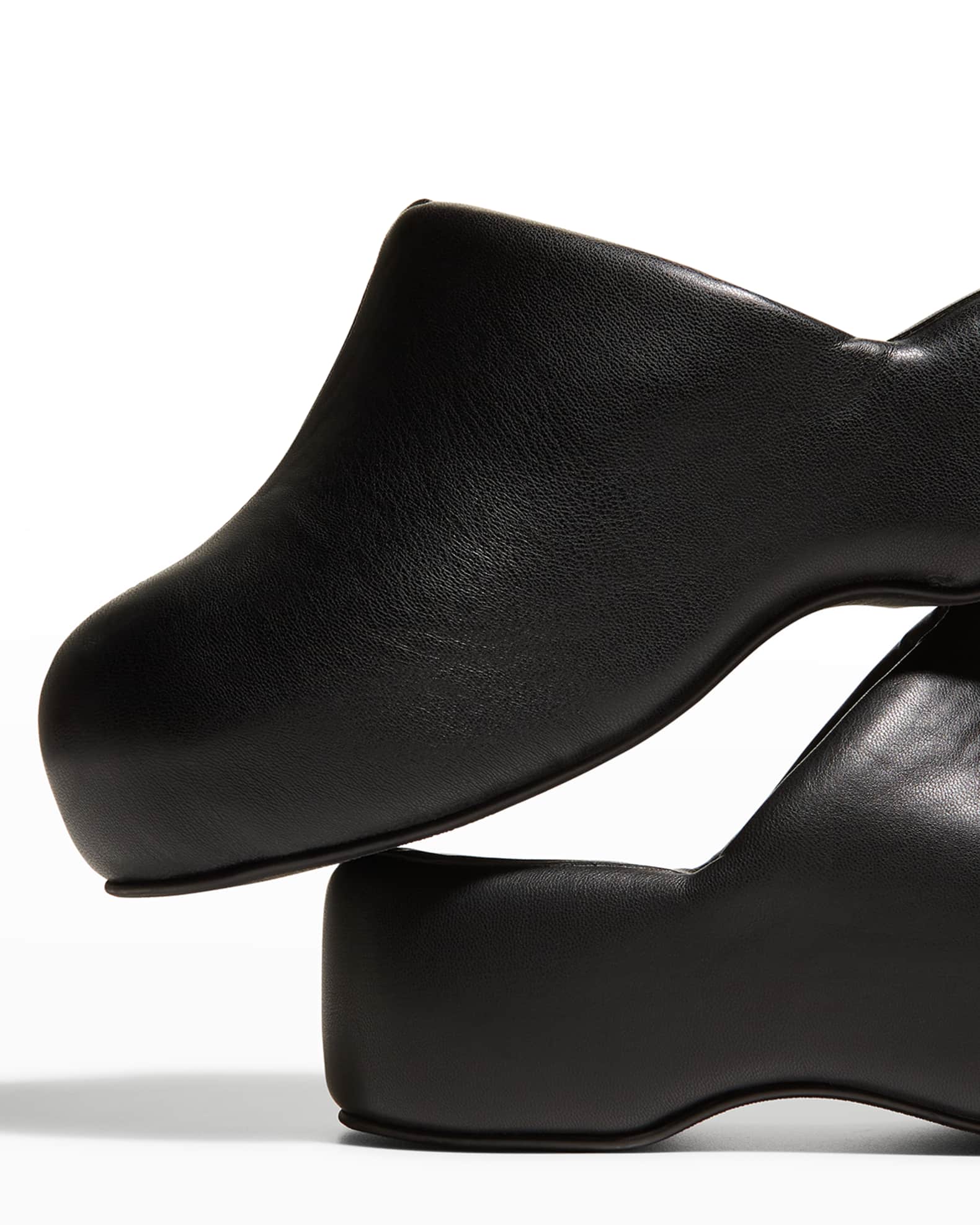 SIMONMILLER Bubble Vegan Leather Slide Clogs | Neiman Marcus